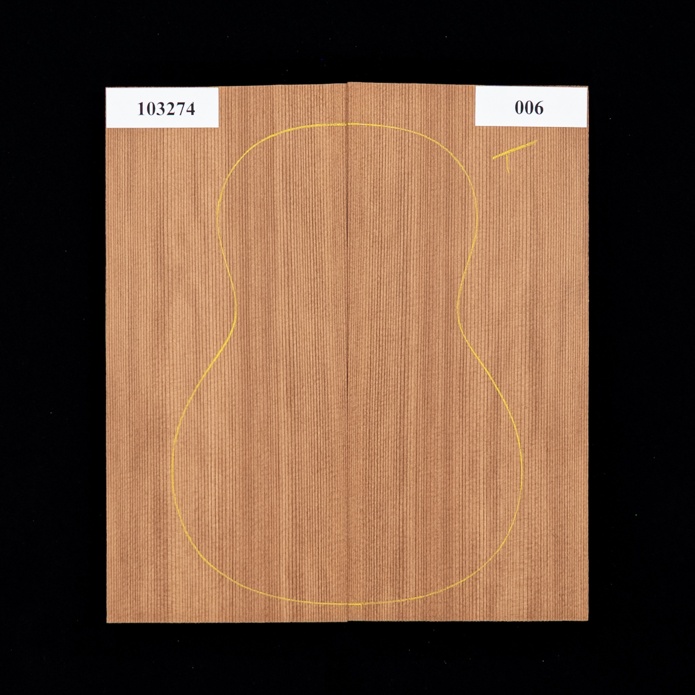 Lost Tunnel Redwood Soundboard for Tenor Ukulele - 006 - StewMac