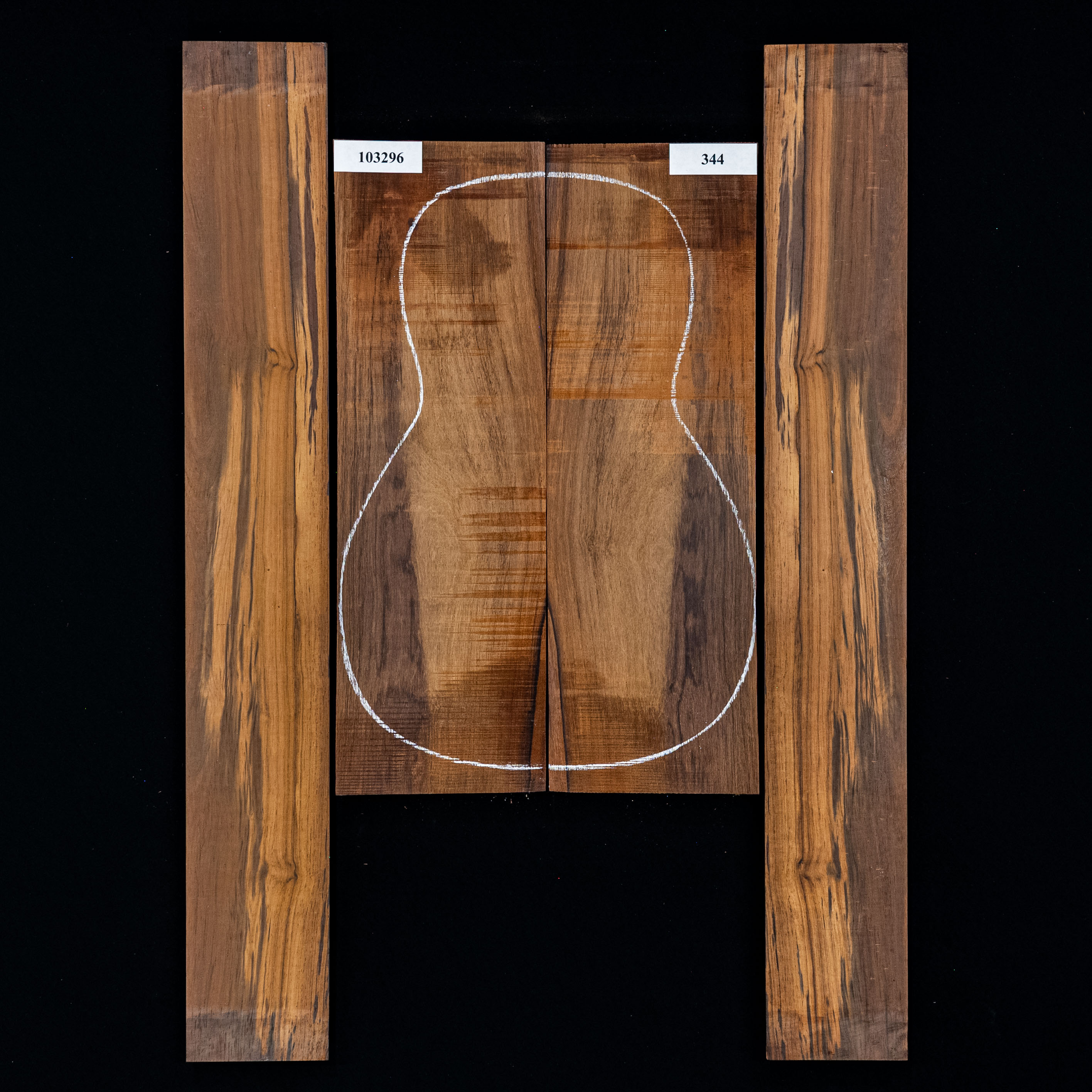 Madagascar Rosewood Back + Side Set - 344 - StewMac