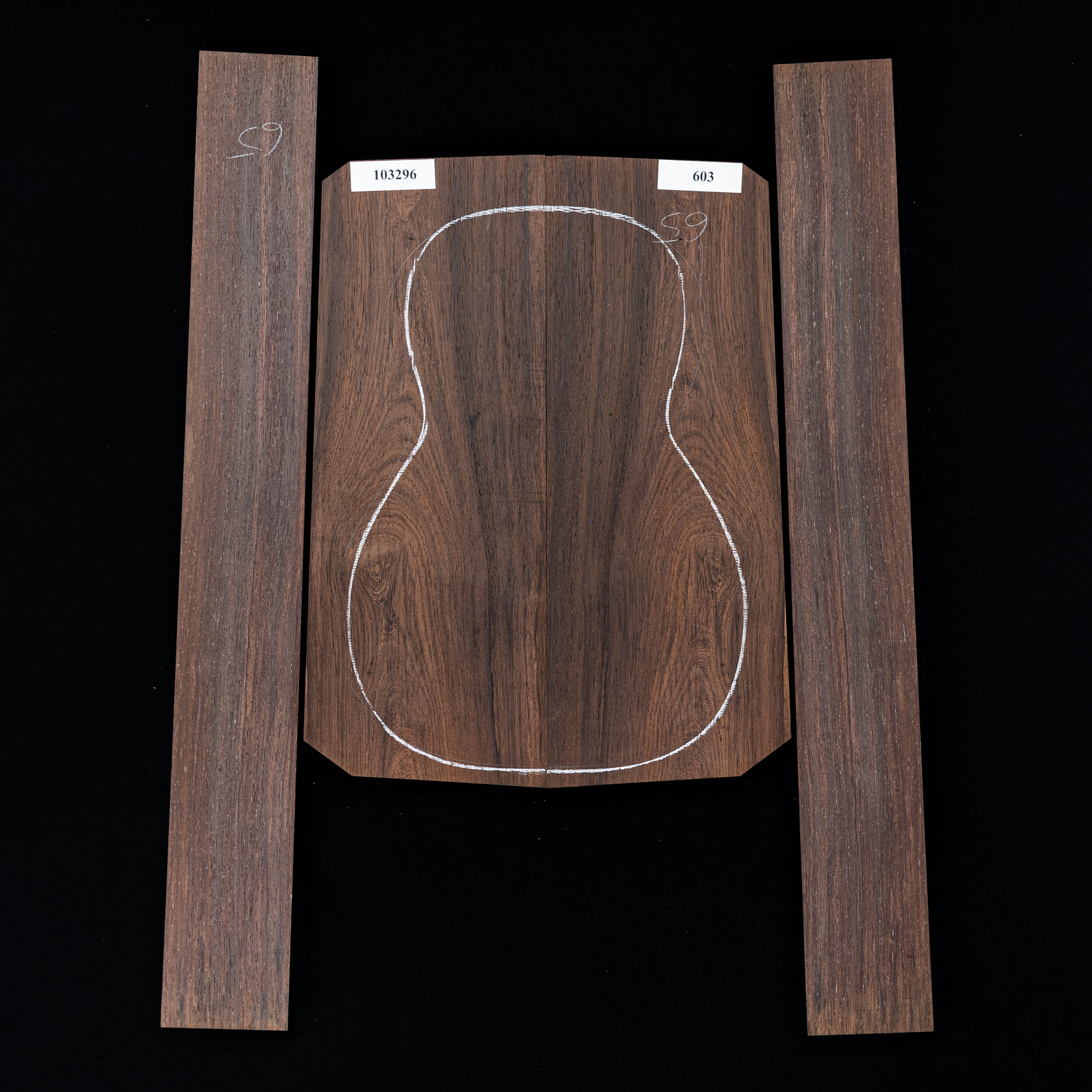Madagascar Rosewood Back + Side Set - 603 - StewMac