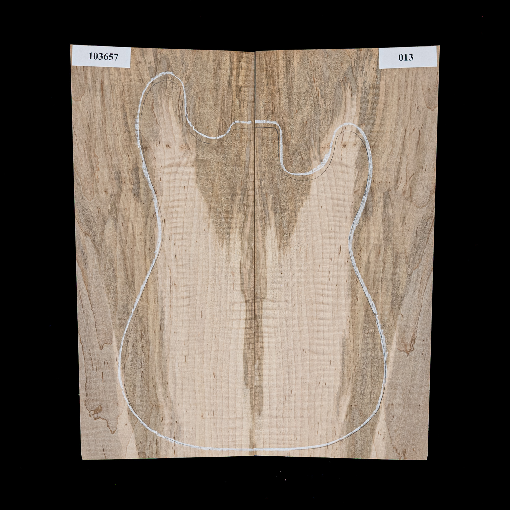 Flame Ambrosia Red Maple Laminated Top - 013 - StewMac