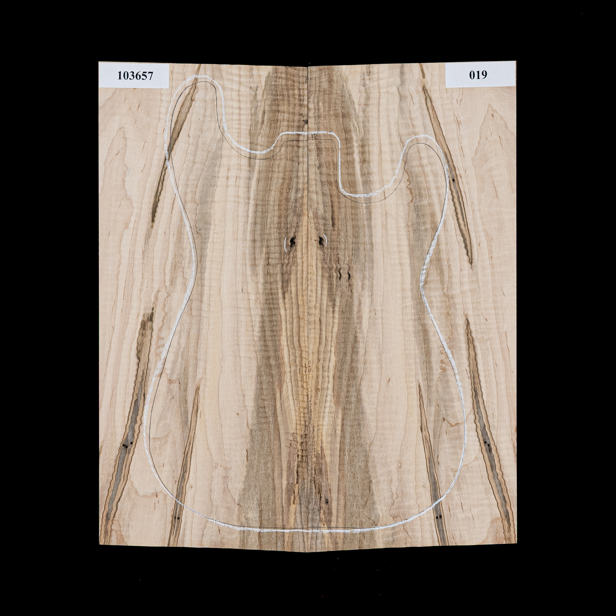 Flame Ambrosia Red Maple Laminated Top - 019 - StewMac