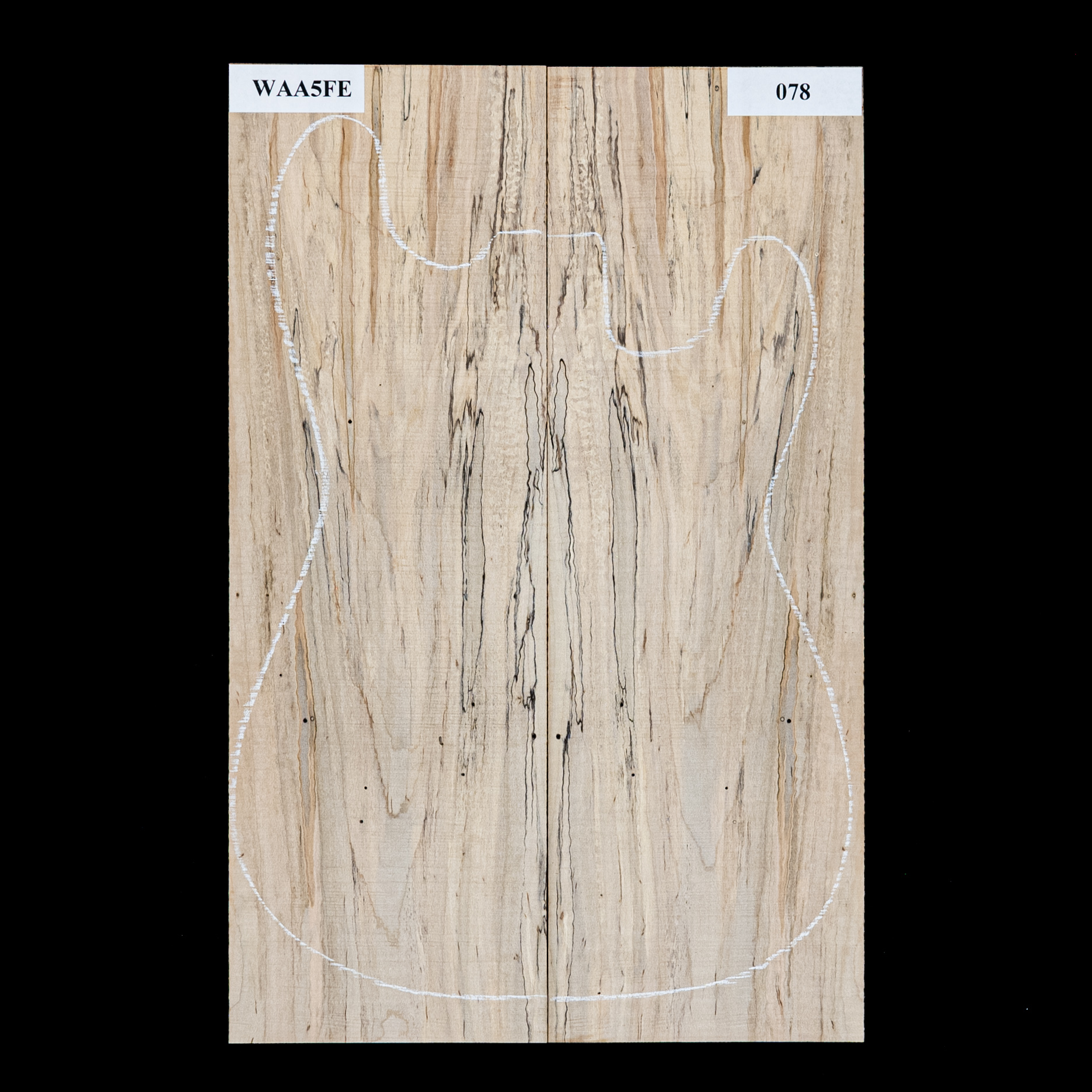 Flame Ambrosia Maple Carved Top For Electric - 078 - StewMac