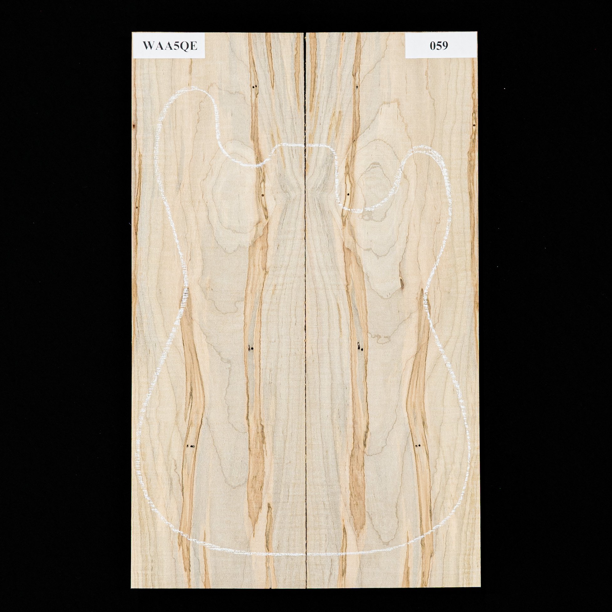 Flame Ambrosia Maple Laminated Top - 059 - StewMac