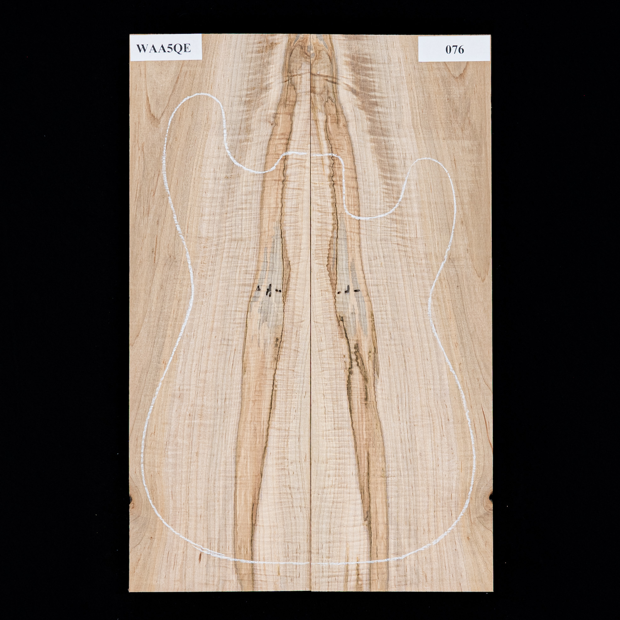 Flame Ambrosia Maple Laminated Top - 076 - StewMac