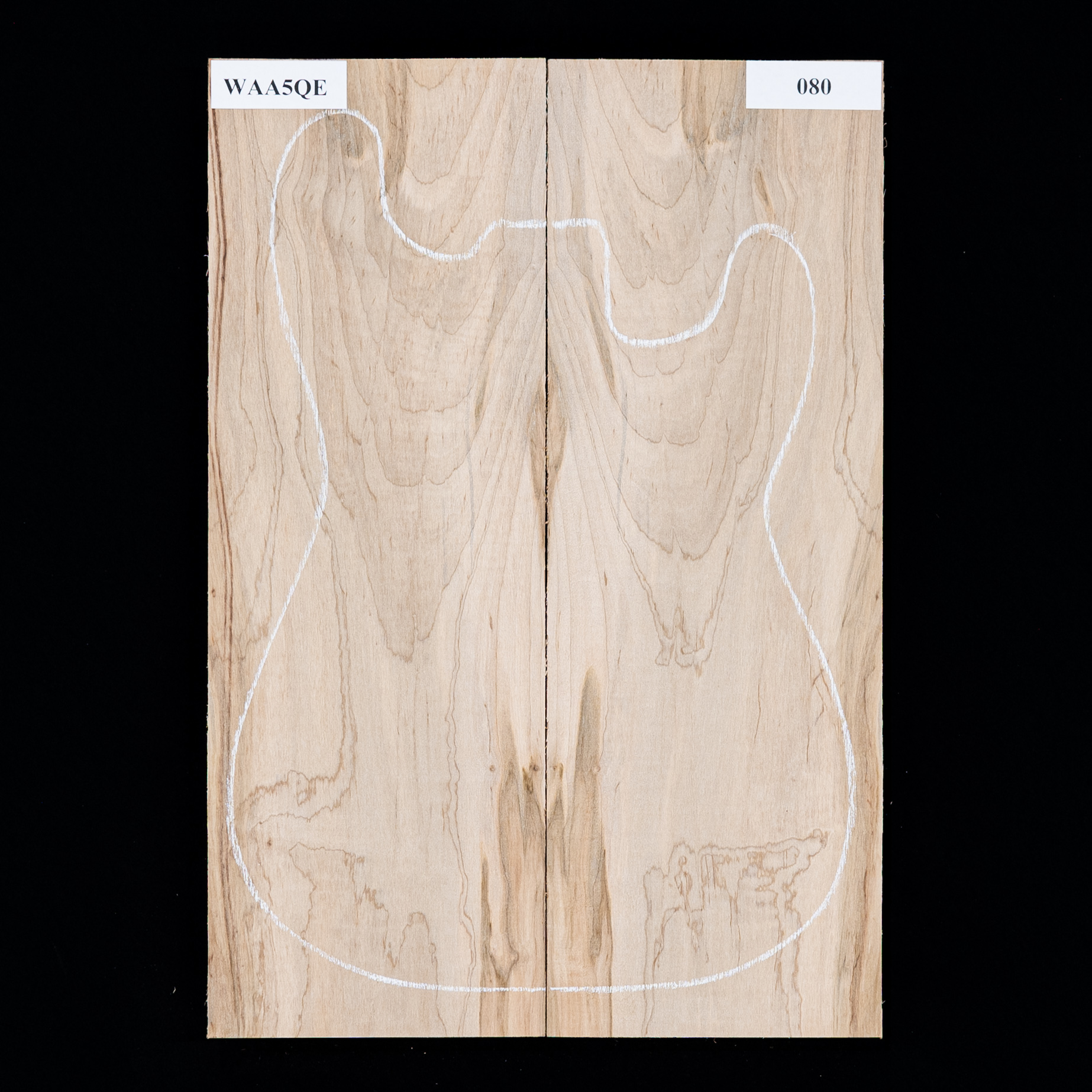 Flame Ambrosia Maple Laminated Top - 080 - StewMac