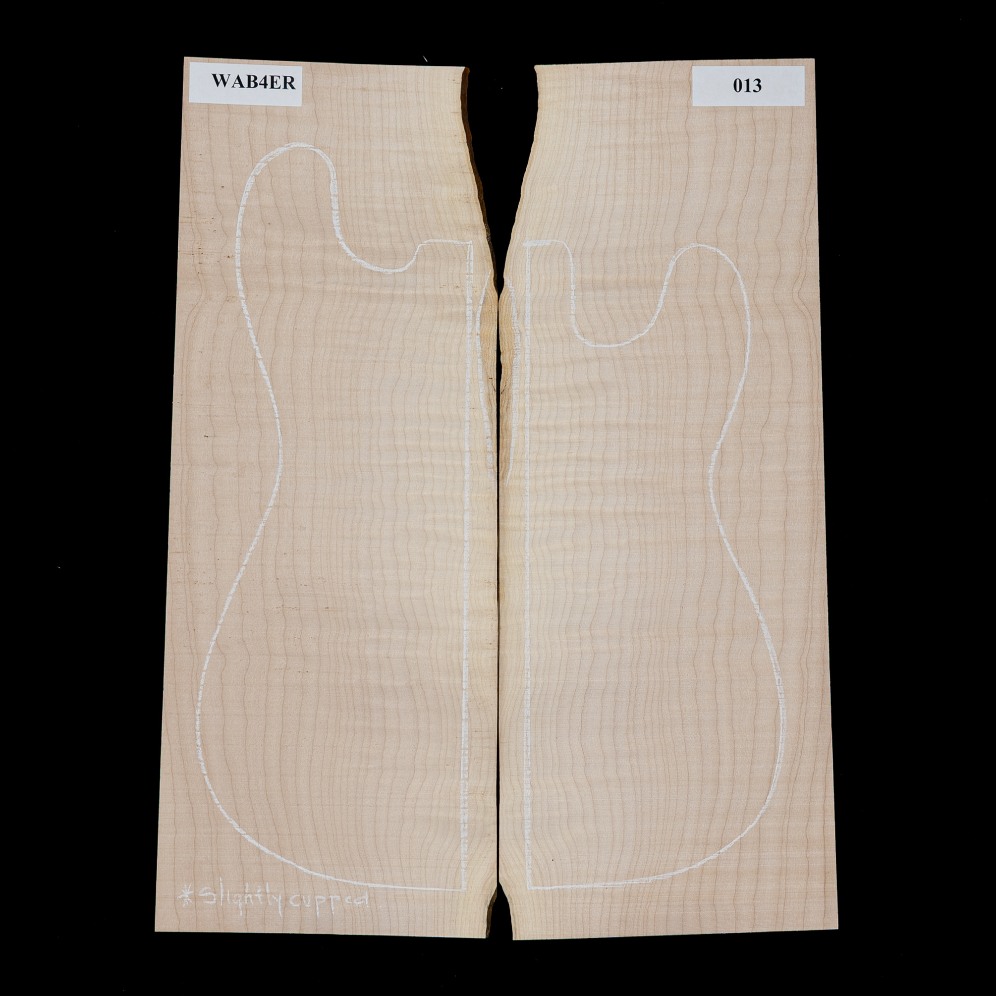 Flame Bigleaf Maple Drop Top - 013 - StewMac