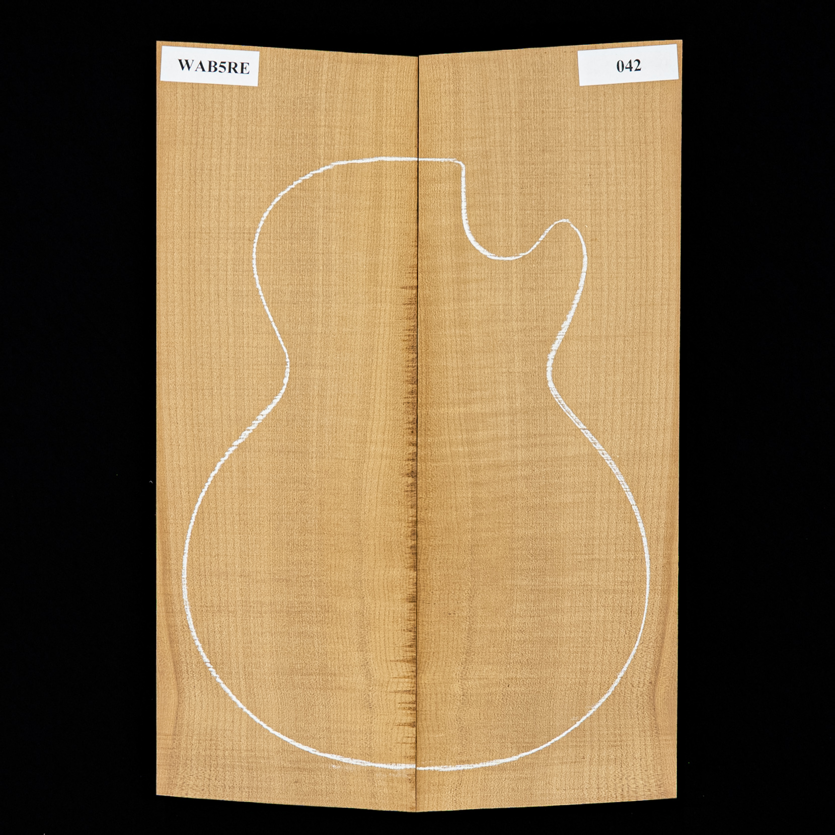 Flame Bigleaf Maple Torrefied Laminated Top - 042 - StewMac