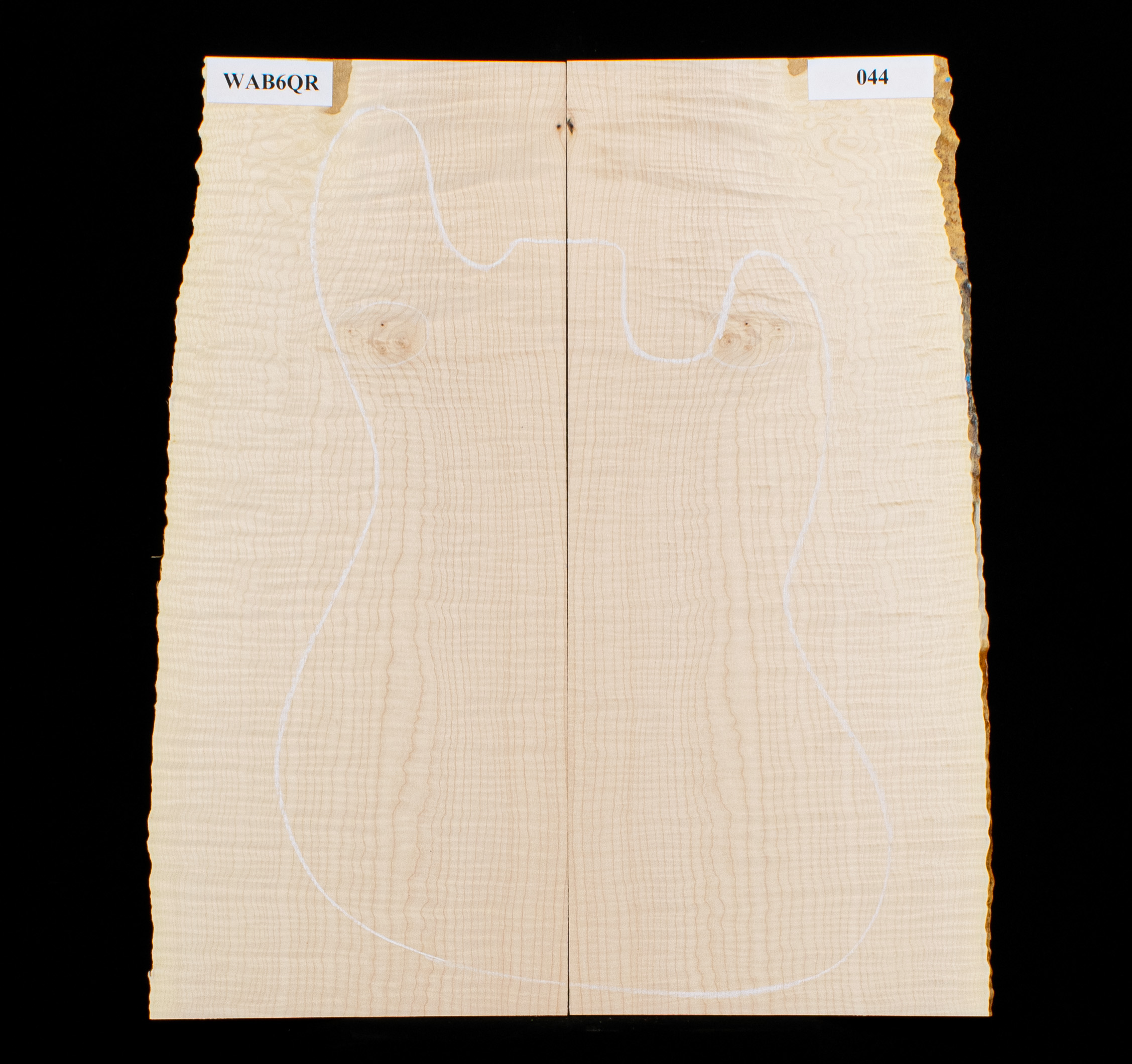Flame Bigleaf Maple Laminated Top - 044 - StewMac