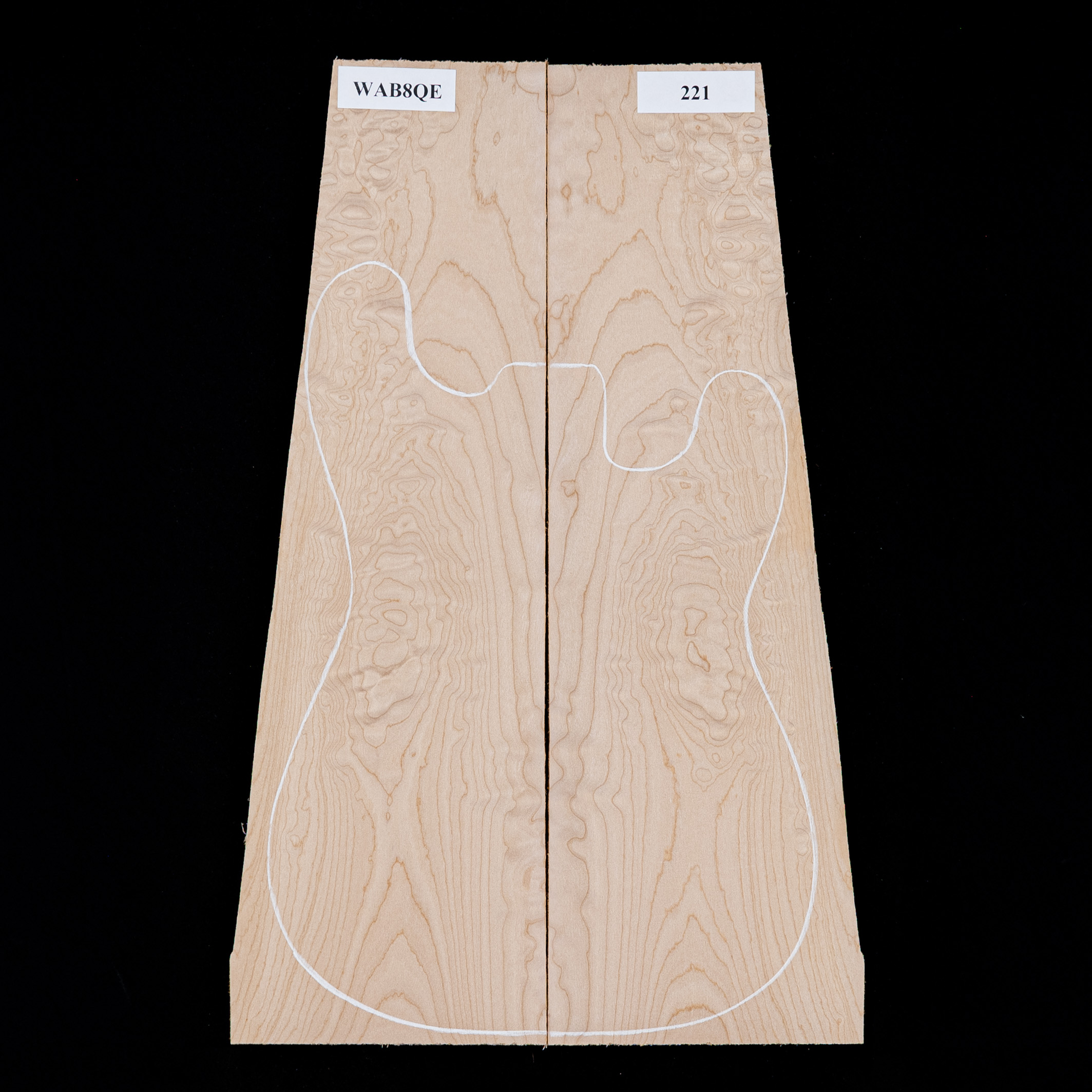 Quilted Bigleaf Maple Laminated Top - 221 - StewMac