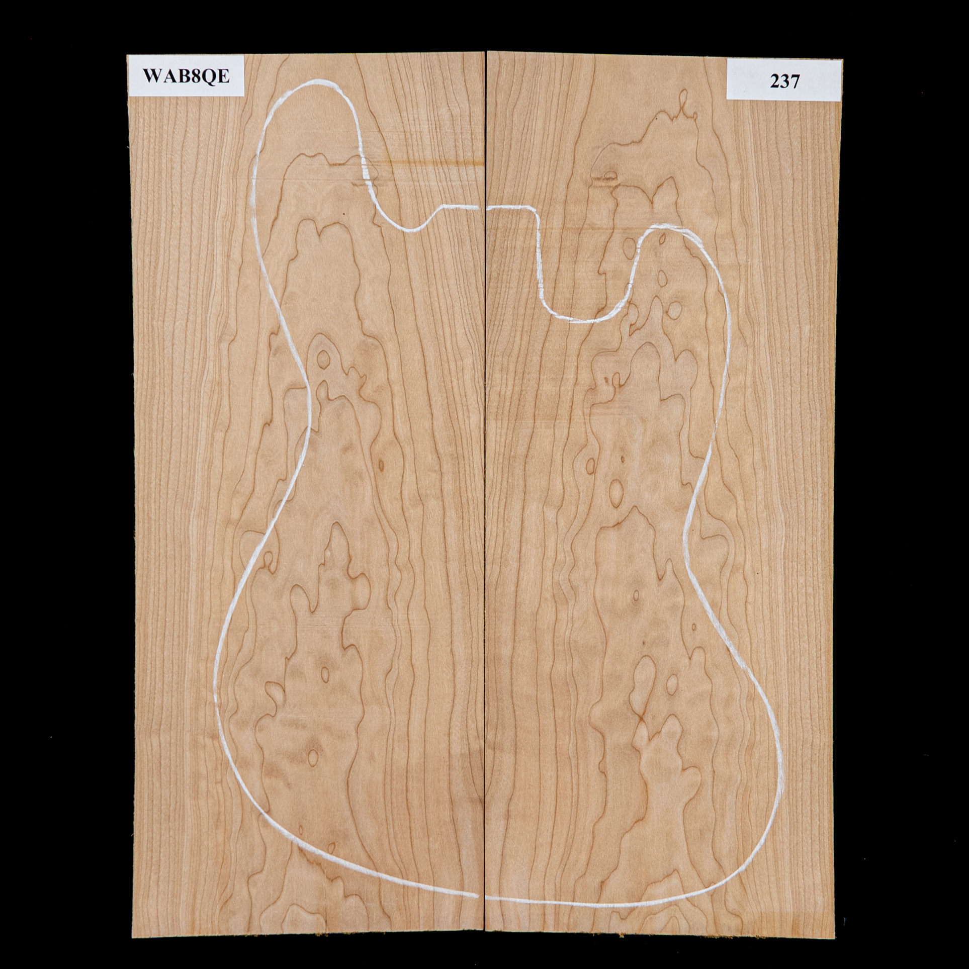 Quilted Bigleaf Maple Laminated Top - 237 - StewMac