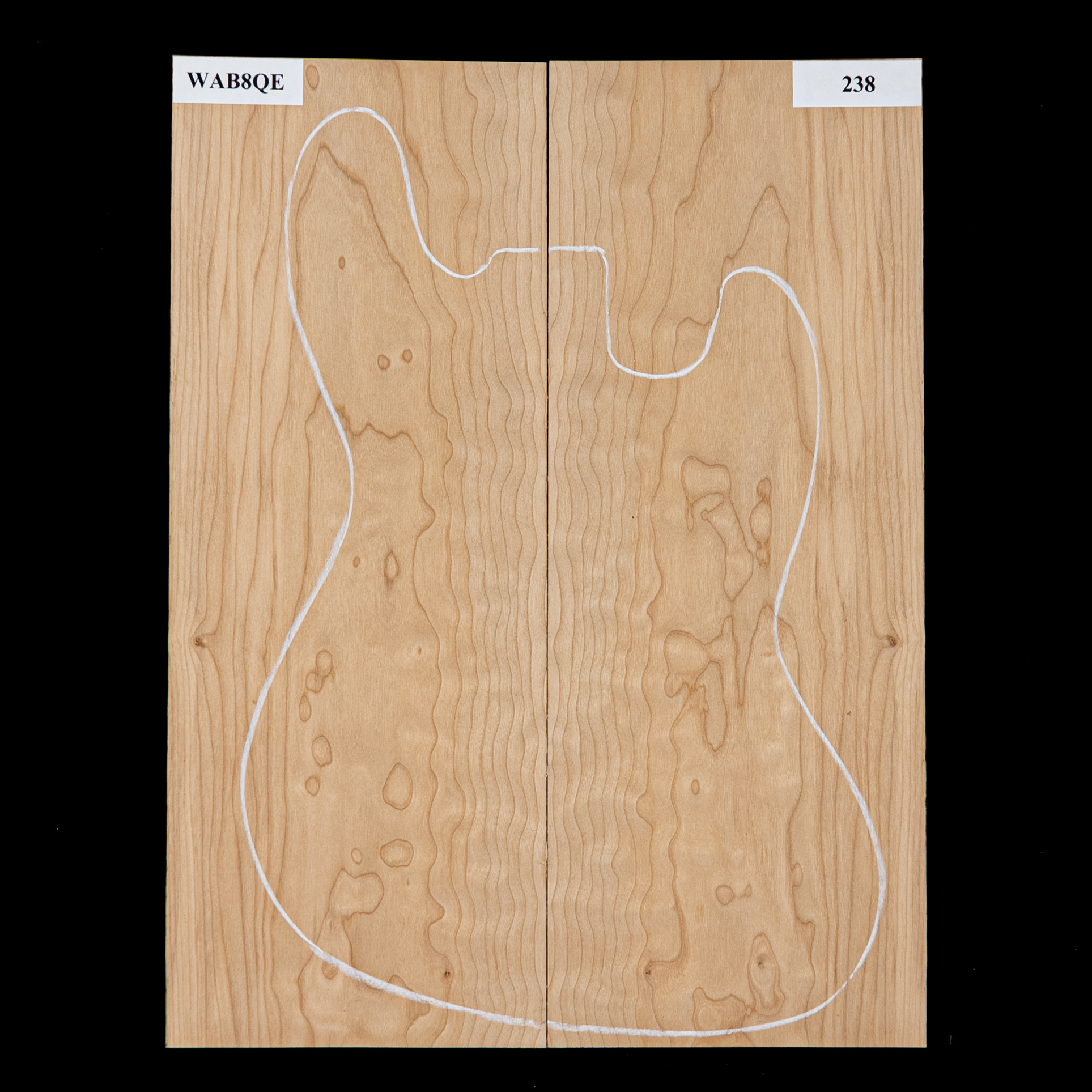 Quilted Bigleaf Maple Laminated Top - 238 - StewMac