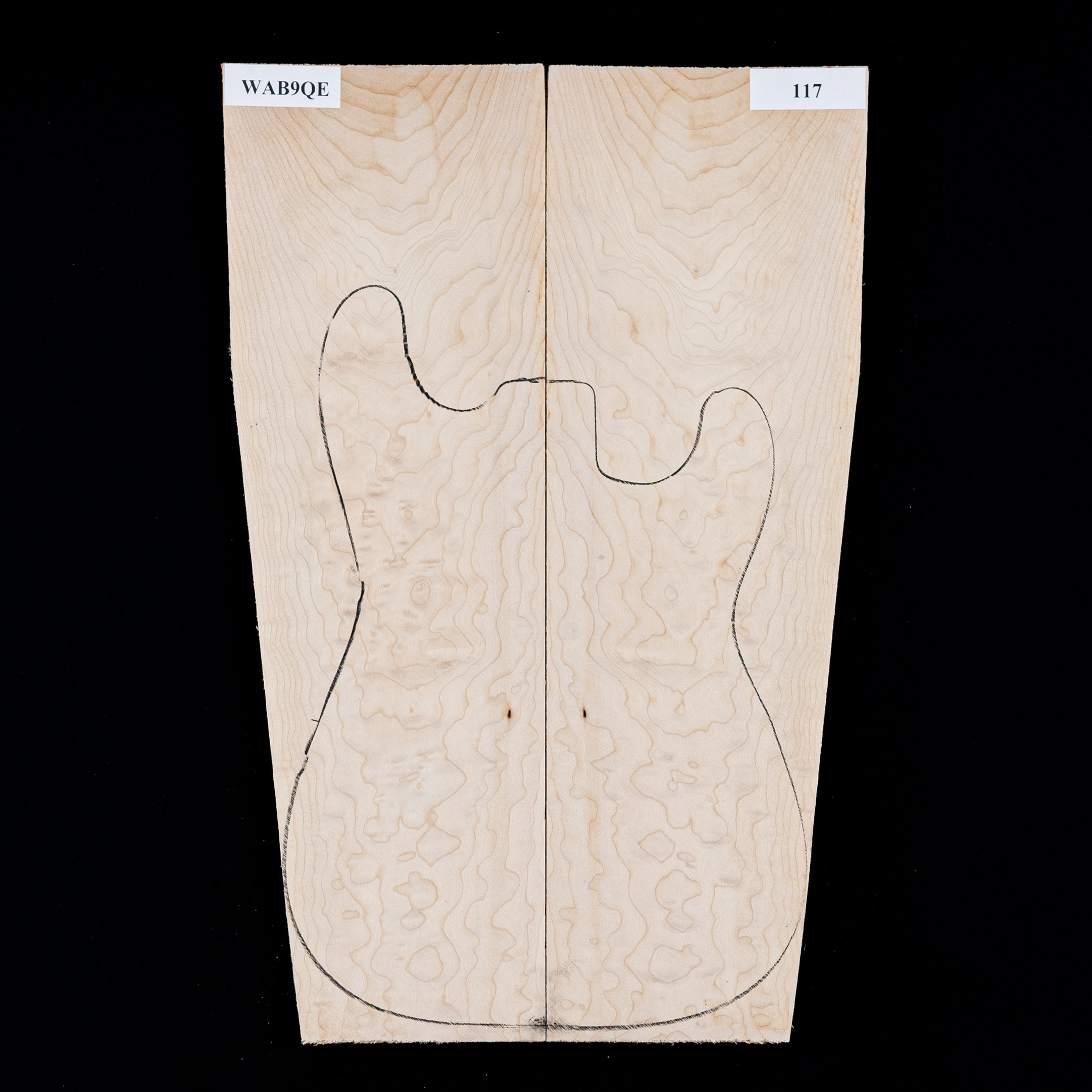 Quilted Bigleaf Maple Laminated Top - 117 - StewMac