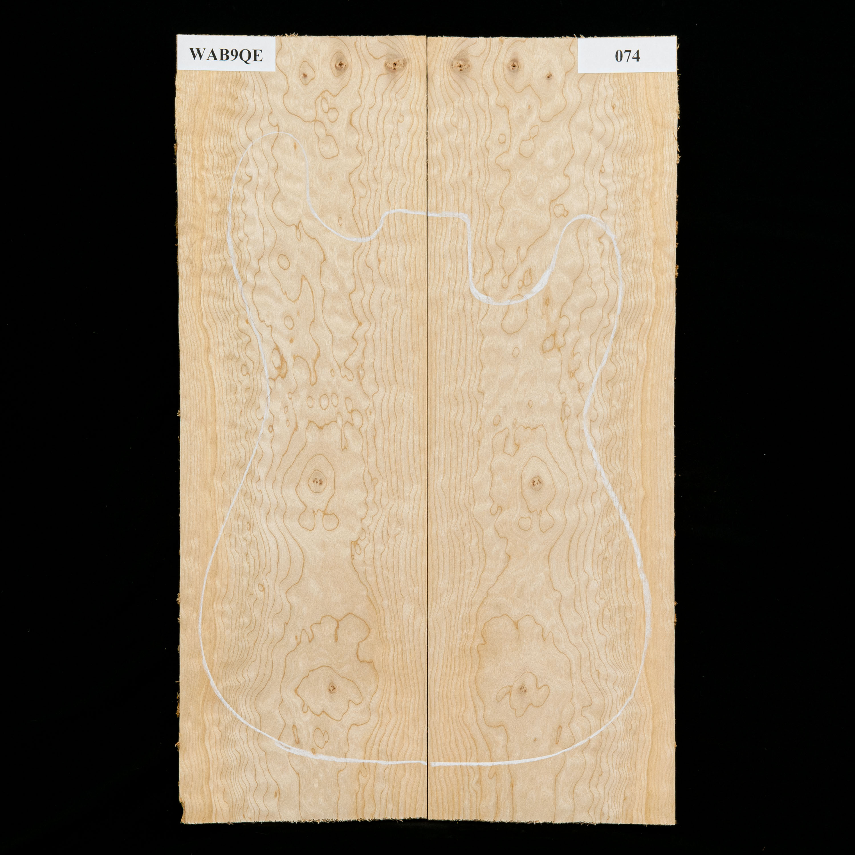 Quilted Bigleaf Maple Laminated Top - 074 - StewMac