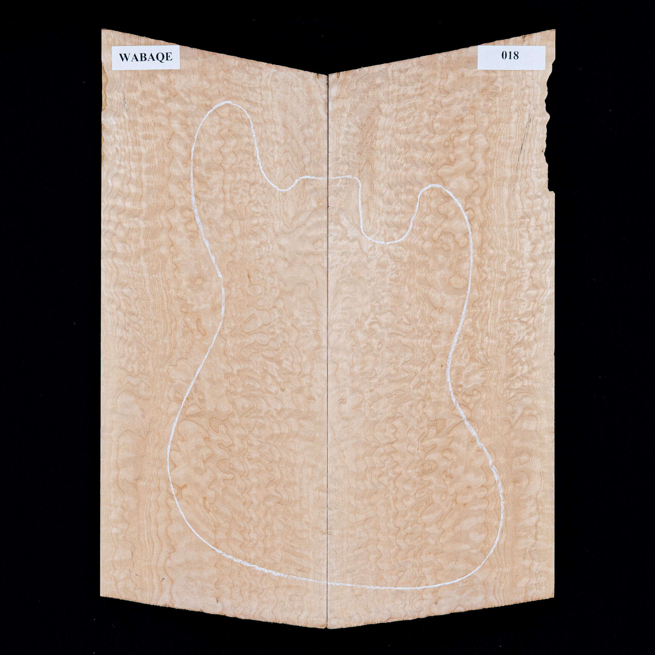 Quilted Bigleaf Maple Laminated Top - 018 - StewMac
