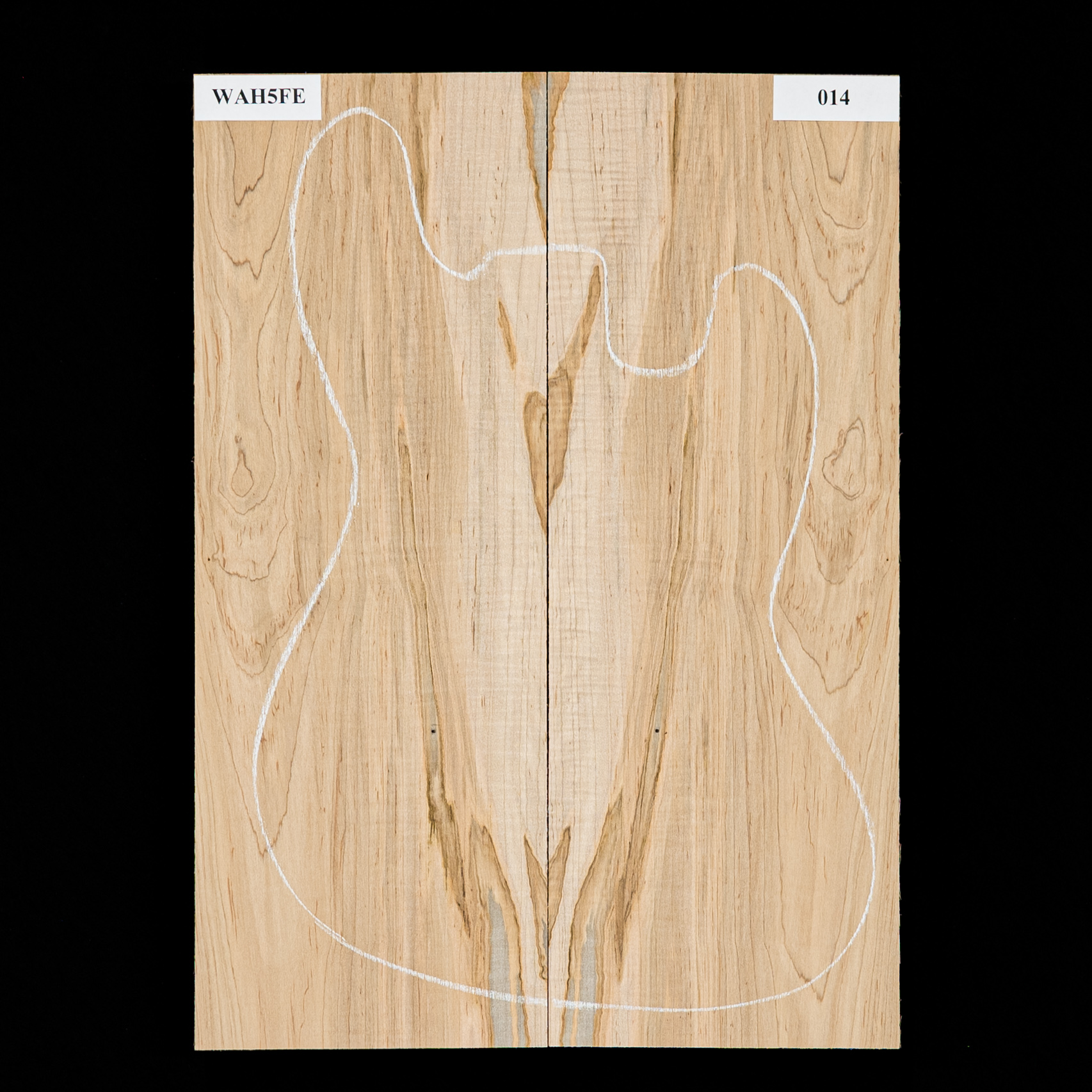 Flame Hard Maple Carved Top for Electric - 014 - StewMac