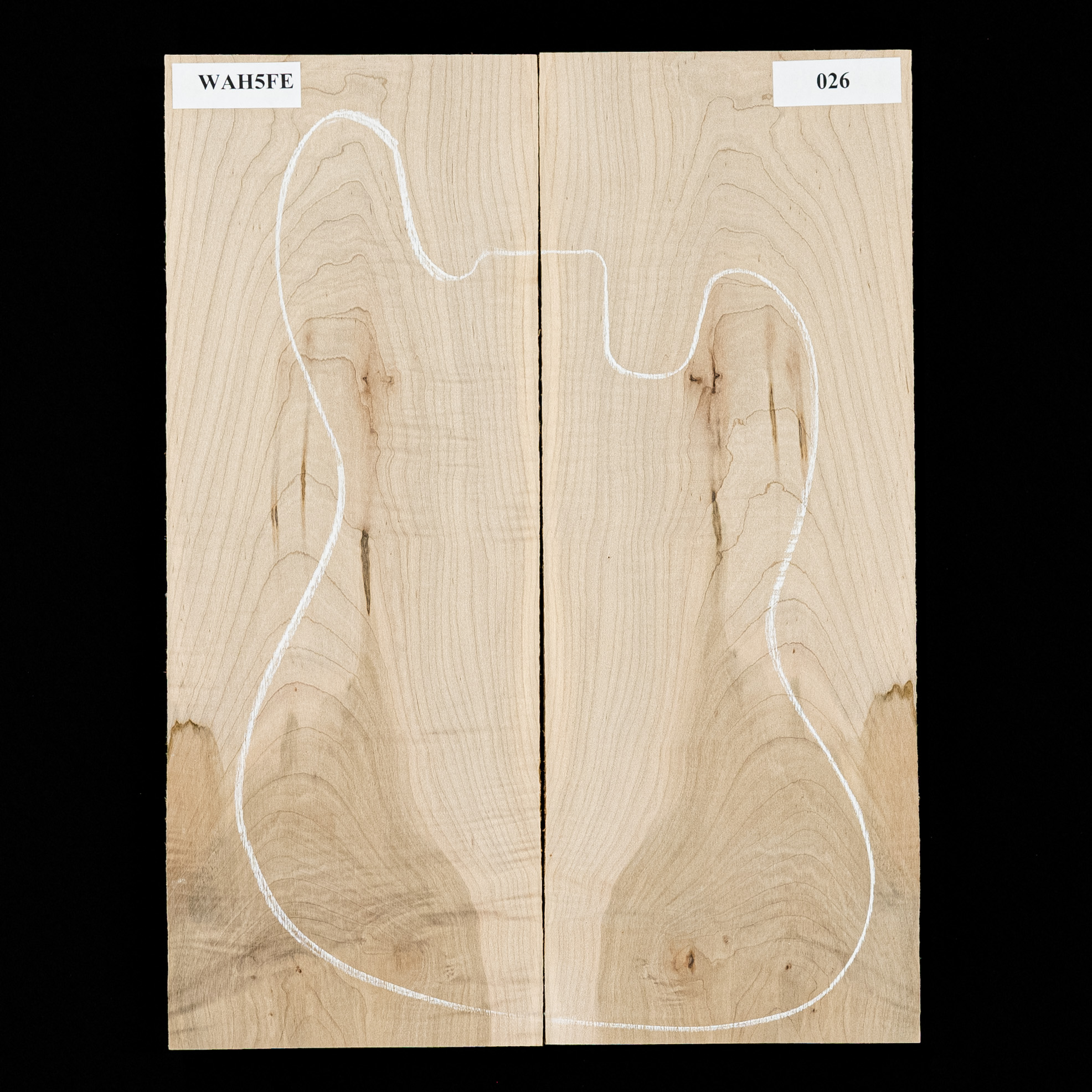 Flame Hard Maple Carved Top for Electric - 026 - StewMac