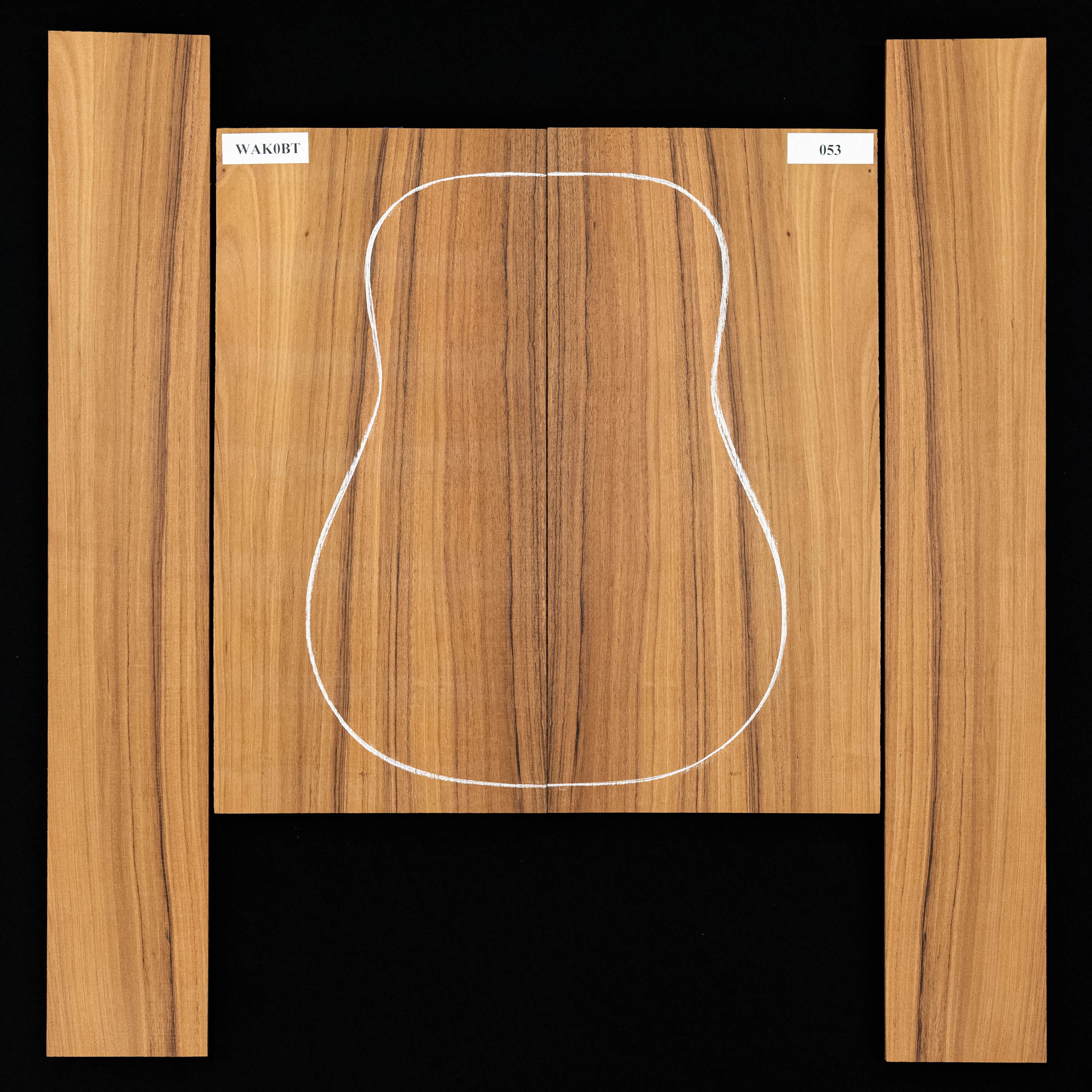 Koa Back Side Set 053 Stewmac