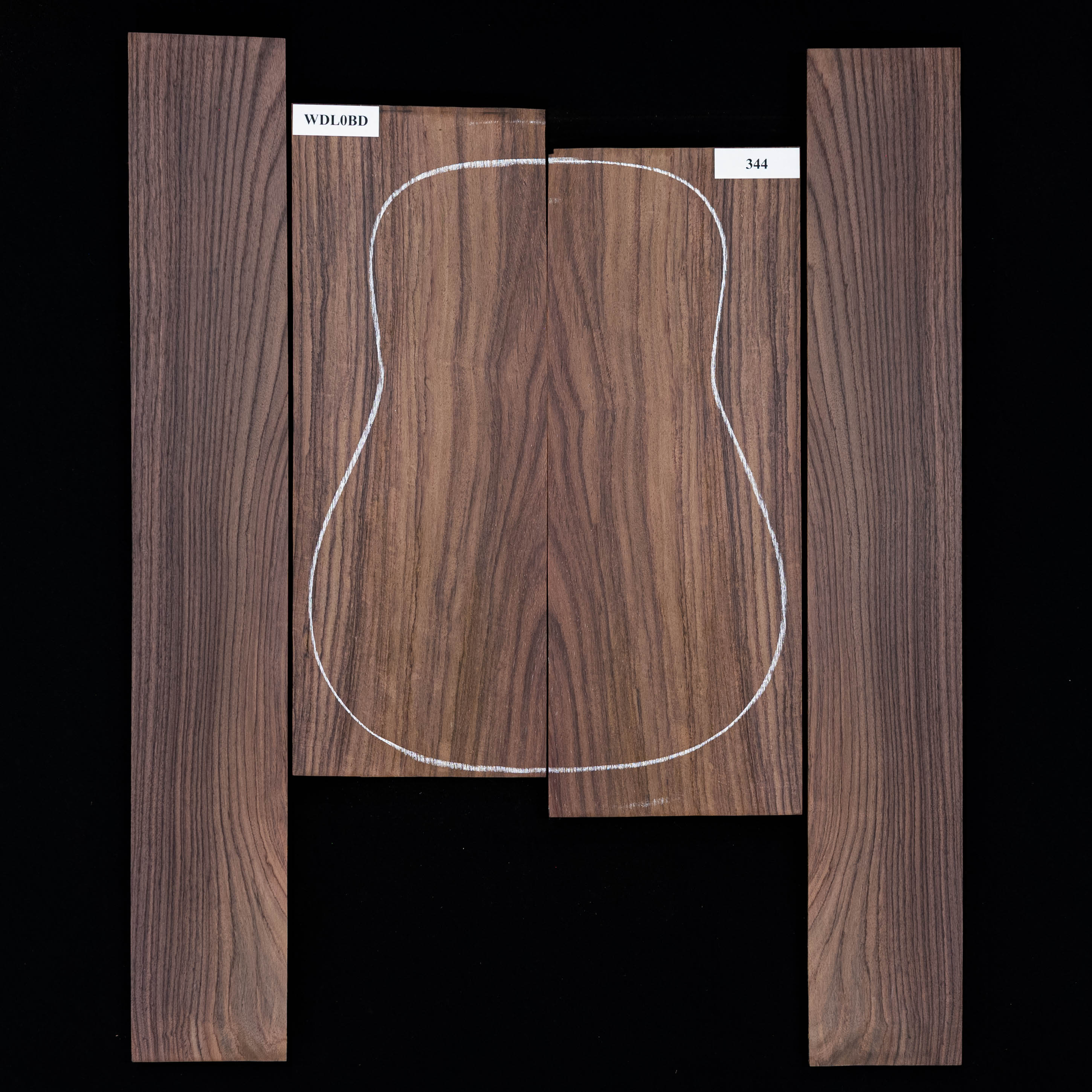 East Indian Rosewood Back + Side Set - 344 - StewMac