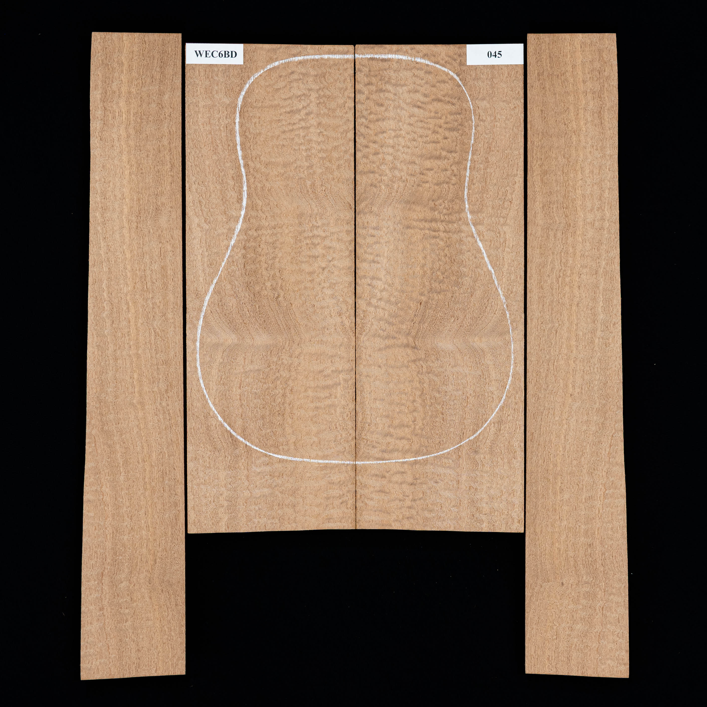 Flame Sapele Back + Side Set - 045 - StewMac
