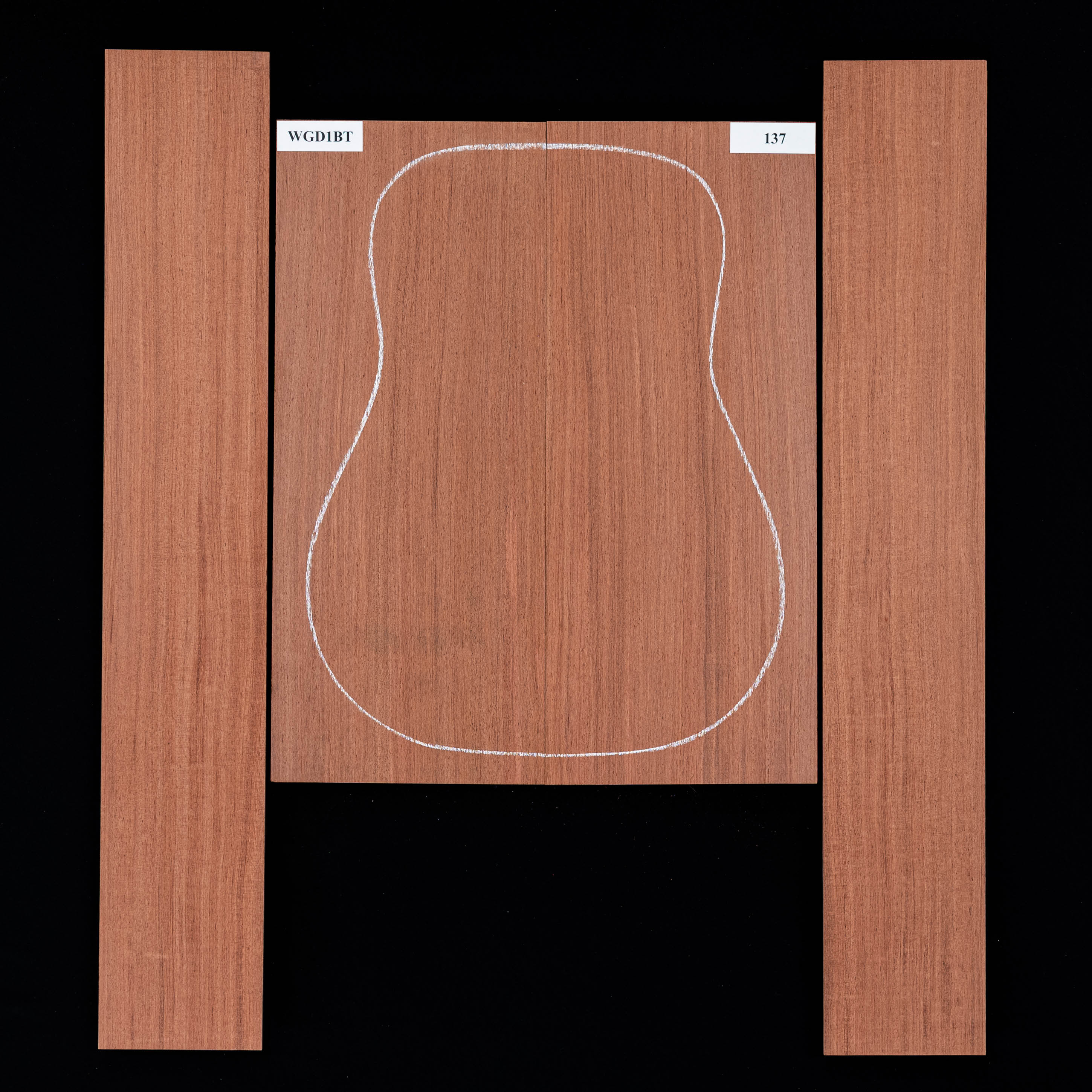 Bubinga Back Side Set 137 Stewmac