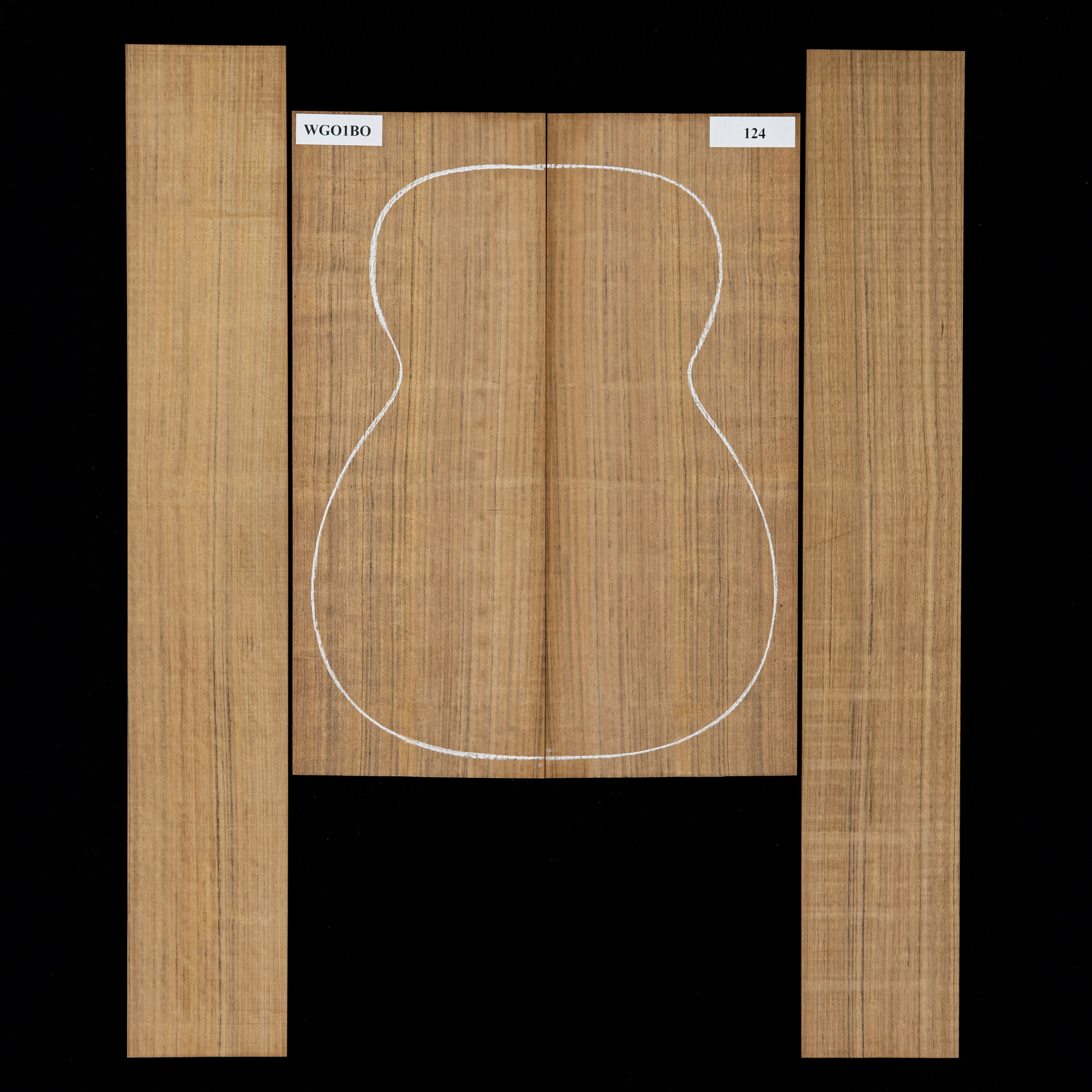 Ovangkol Back + Side Set - 124 - StewMac