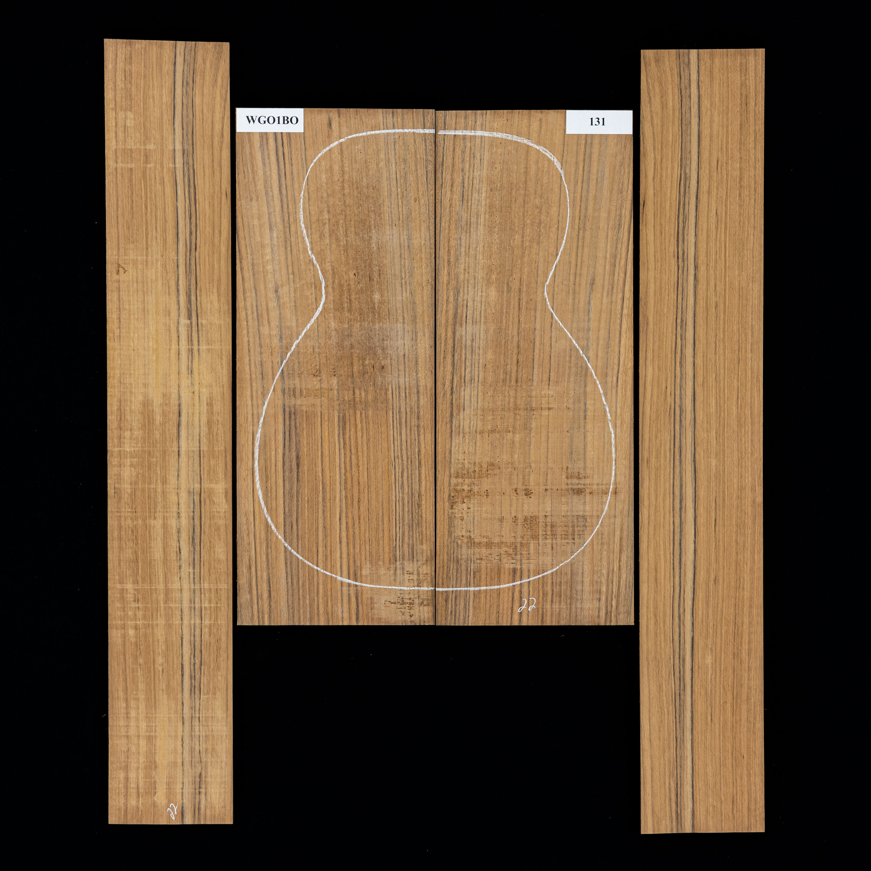 Ovangkol Back + Side Set - 131 - StewMac