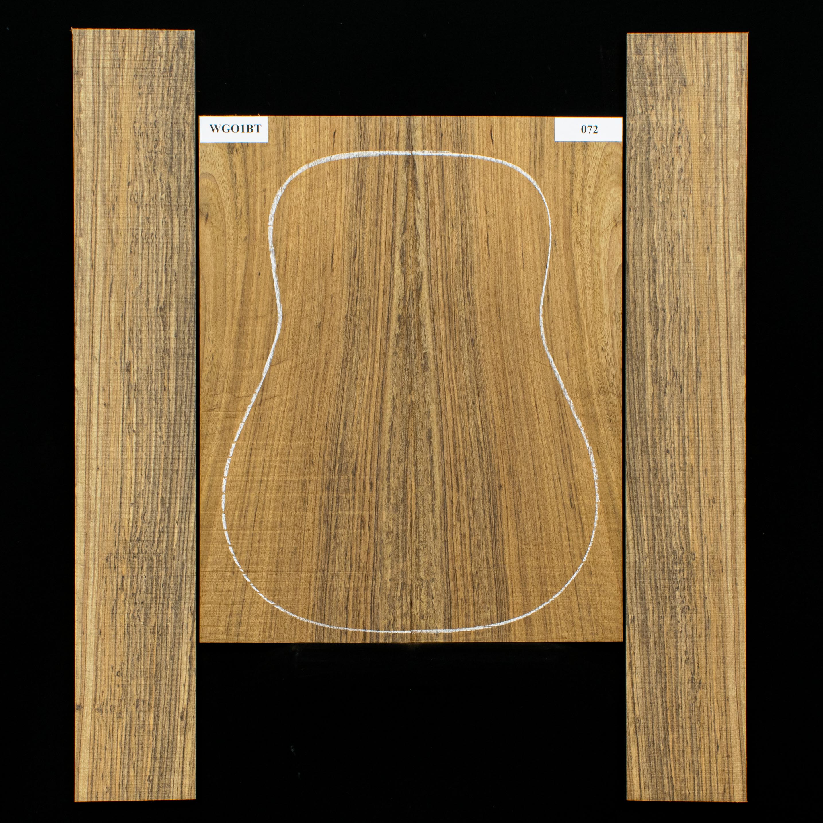 Ovangkol Back + Side Set - 072 - StewMac