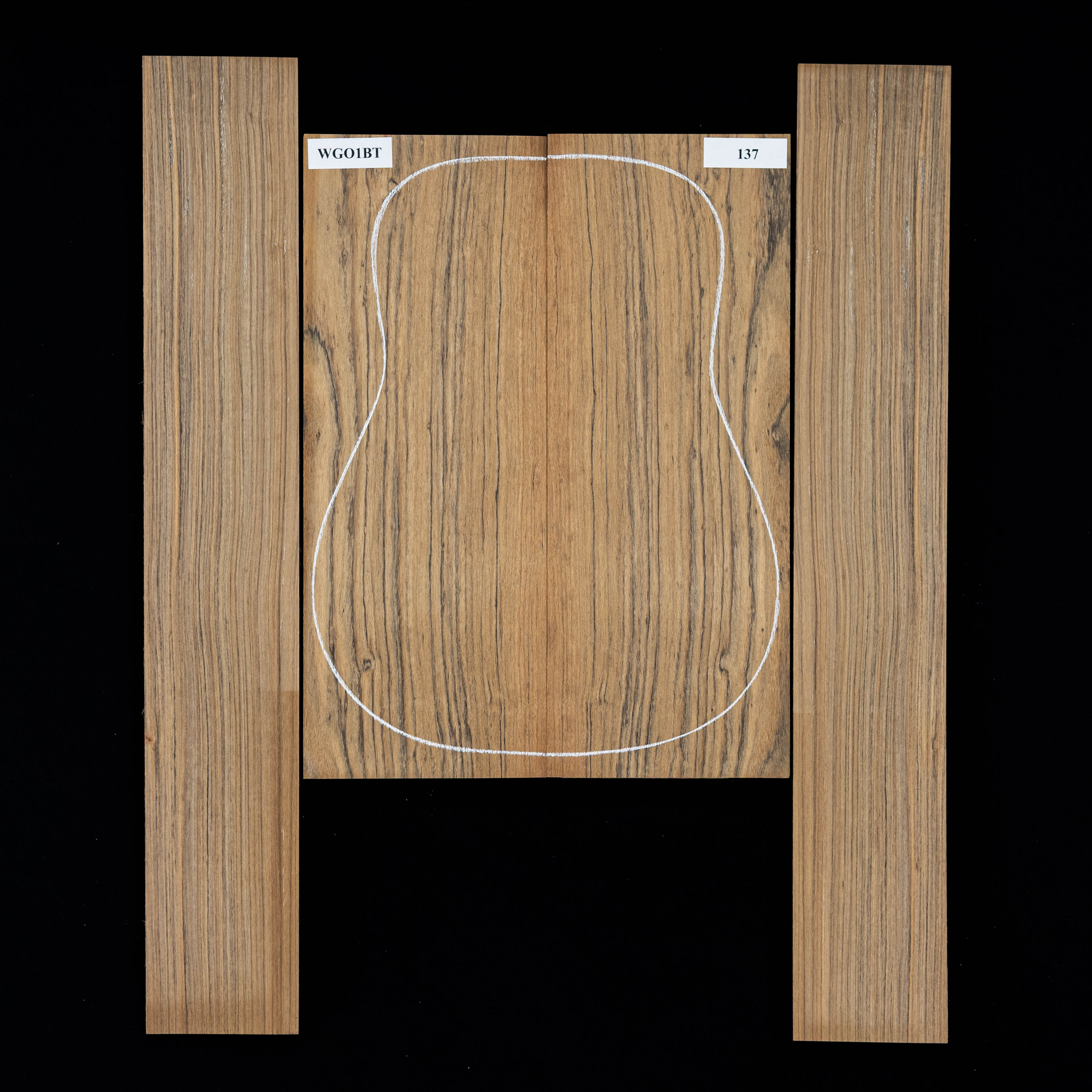 Ovangkol Back + Side Set - 137 - StewMac