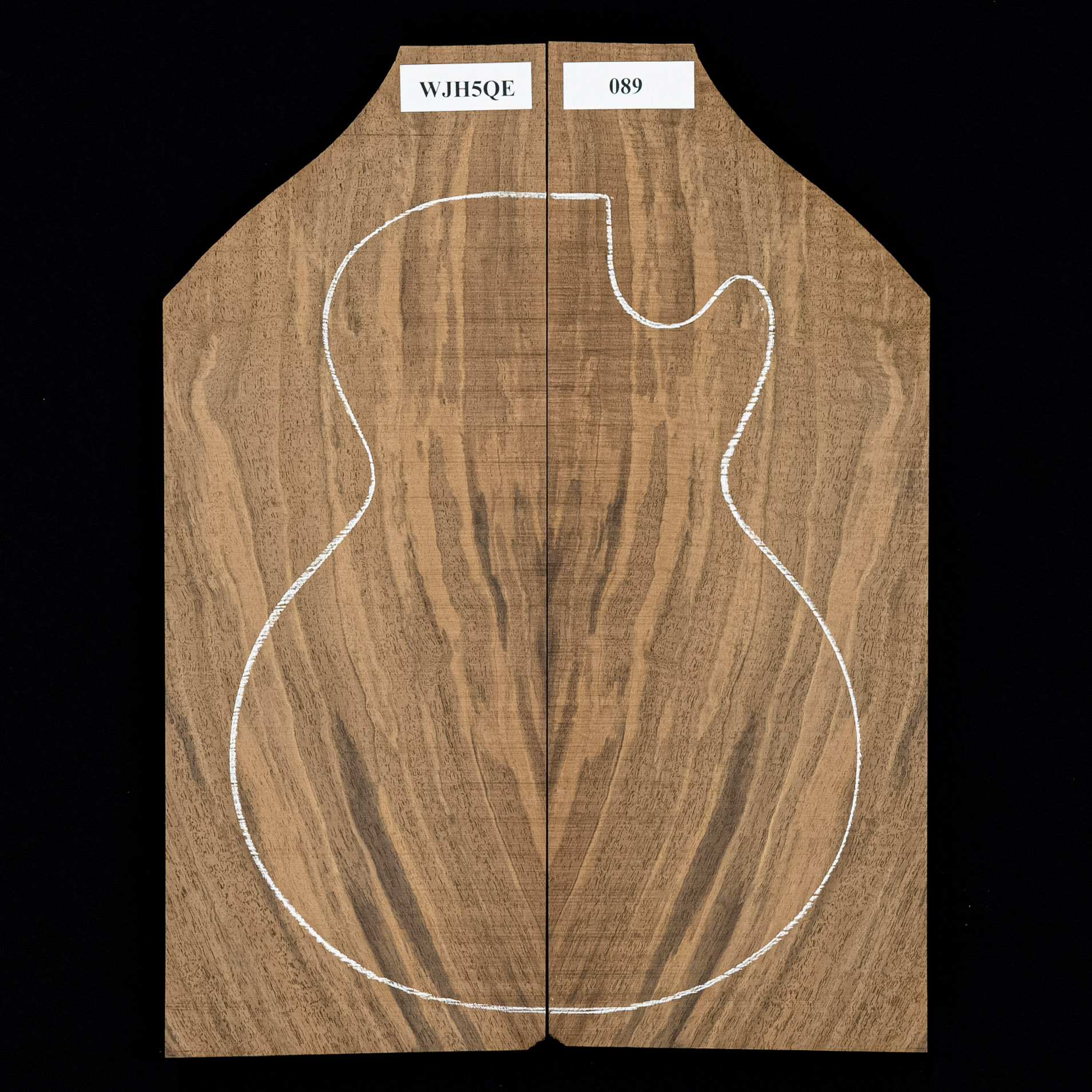 Flame Claro Walnut Laminated Top - 089 - StewMac