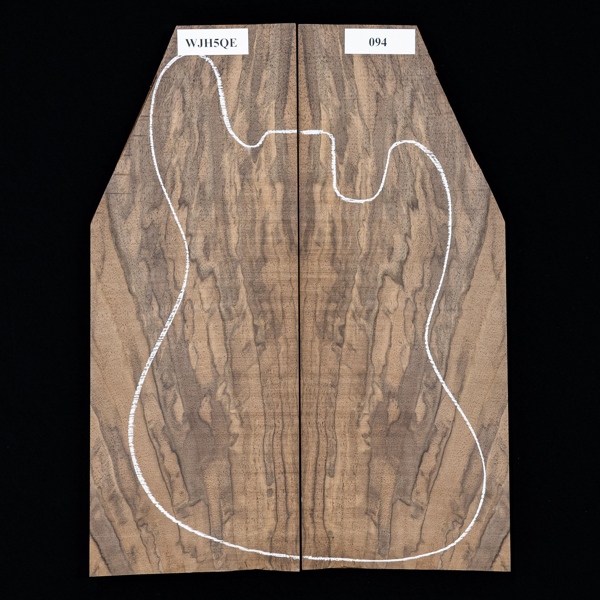 Flame Claro Walnut Laminated Top - 094 - StewMac