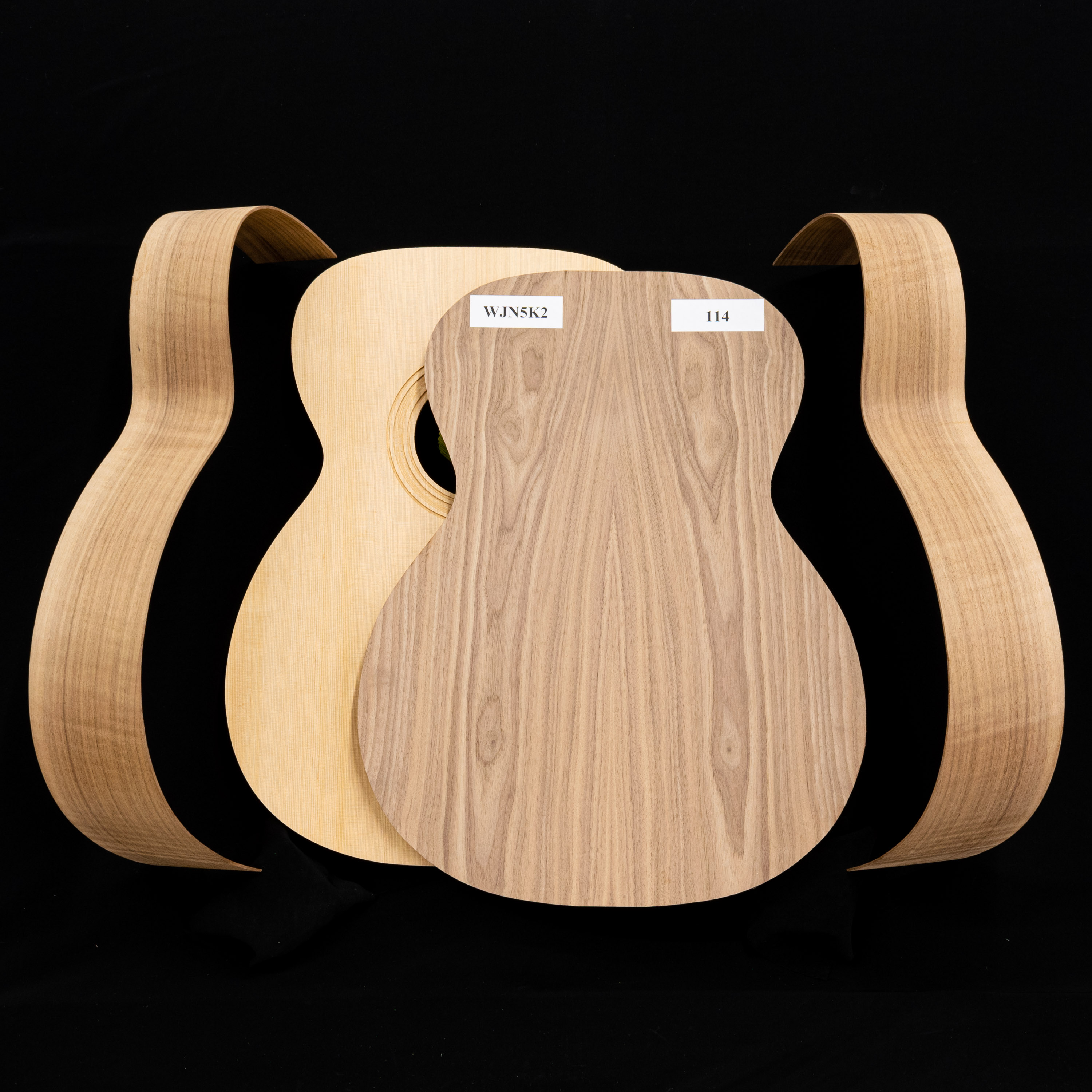 WoodStax Flame Walnut Guitar Kit, Bolt-on Neck - 114 - StewMac