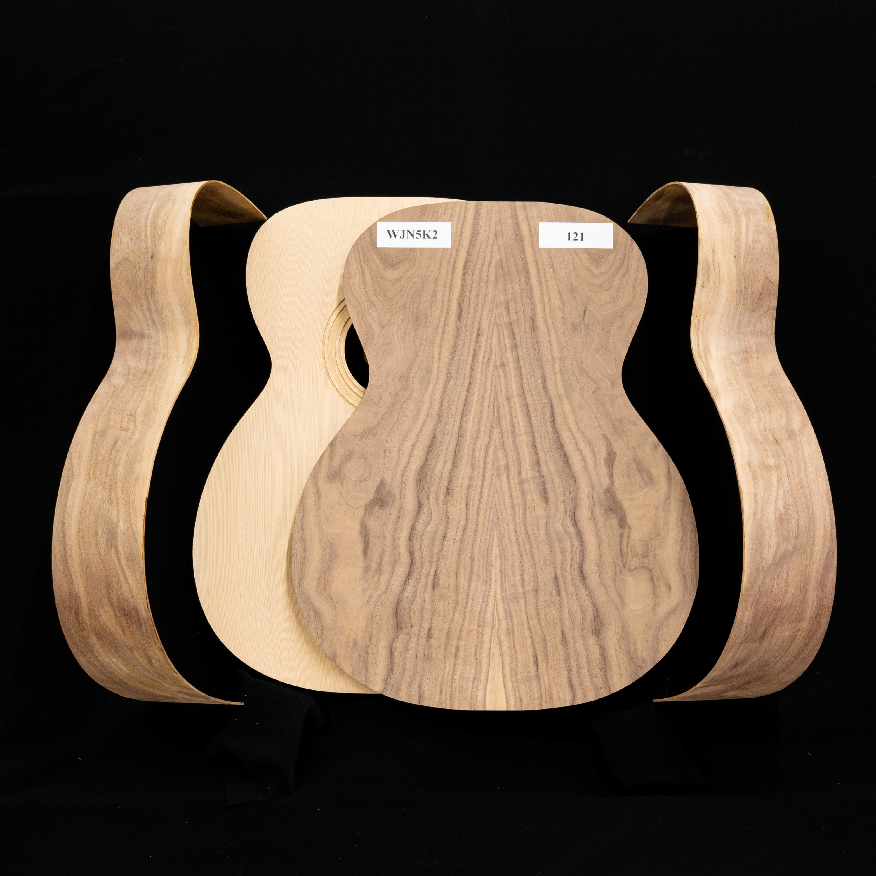 WoodStax Flame Walnut Guitar Kit, Bolt-on Neck - 121 - StewMac