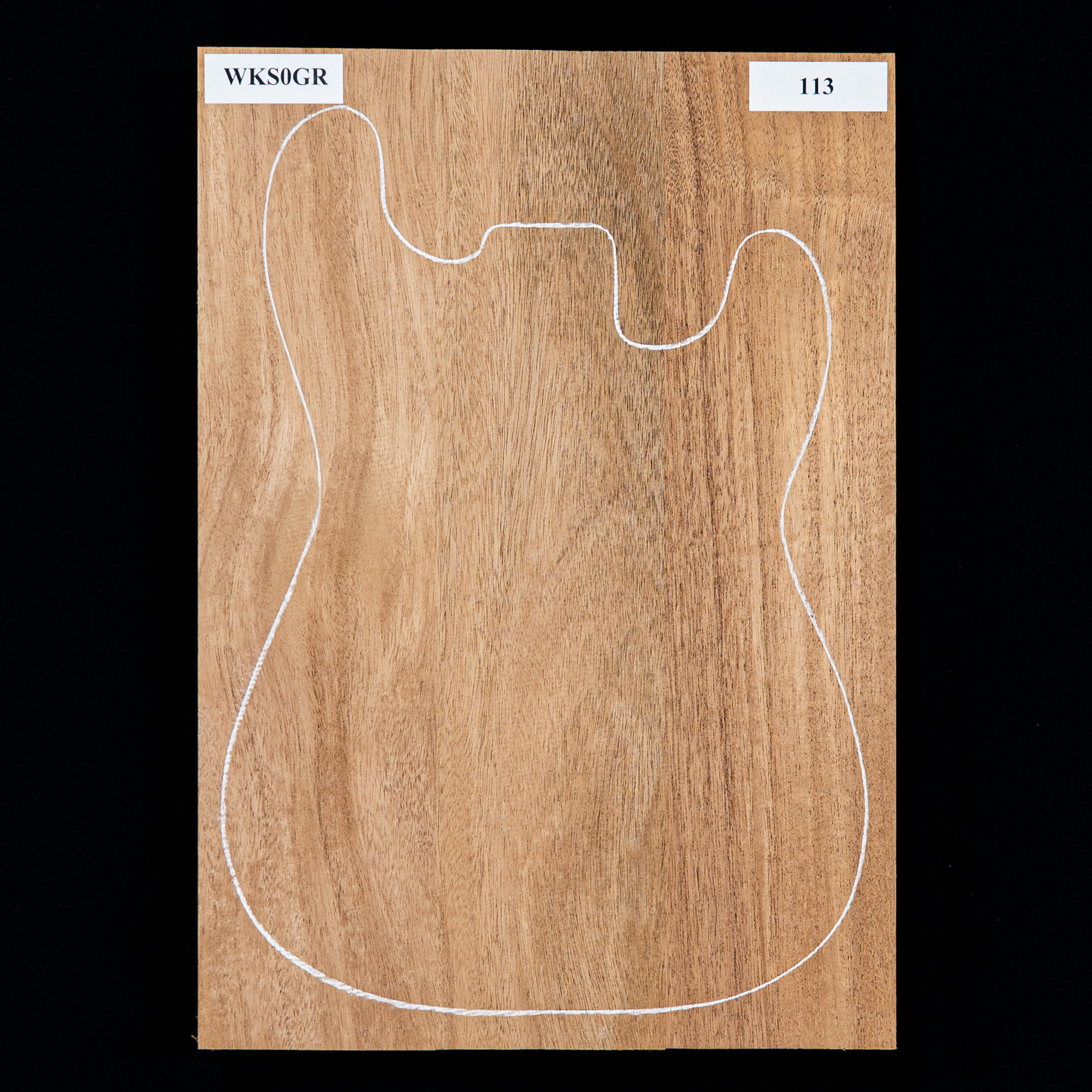 African Mahogany Body Blank, 3-Piece (11.2 lb) - 113 - StewMac African Mahogany Body Blank, 3-Piece (11.2 lb) - 113 - StewMac