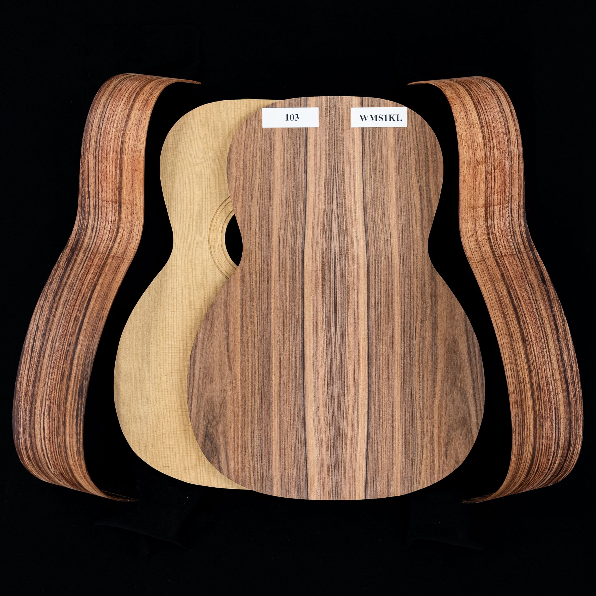 WoodStax Pau Ferro Triple-O Guitar Kit, Bolt-on Neck - 103 - StewMac