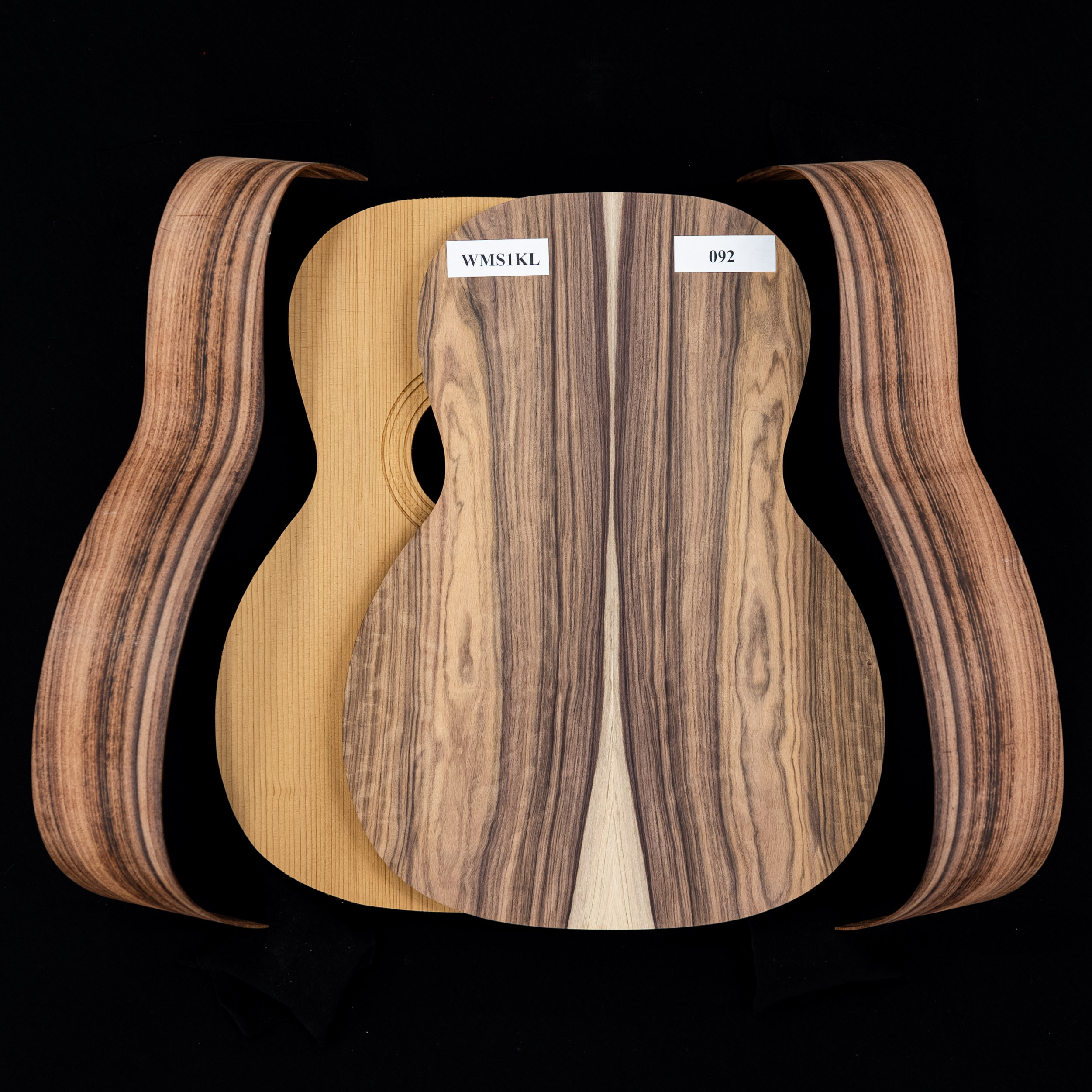 WoodStax Pau Ferro Triple-O Guitar Kit, Bolt-on Neck - 092 - StewMac