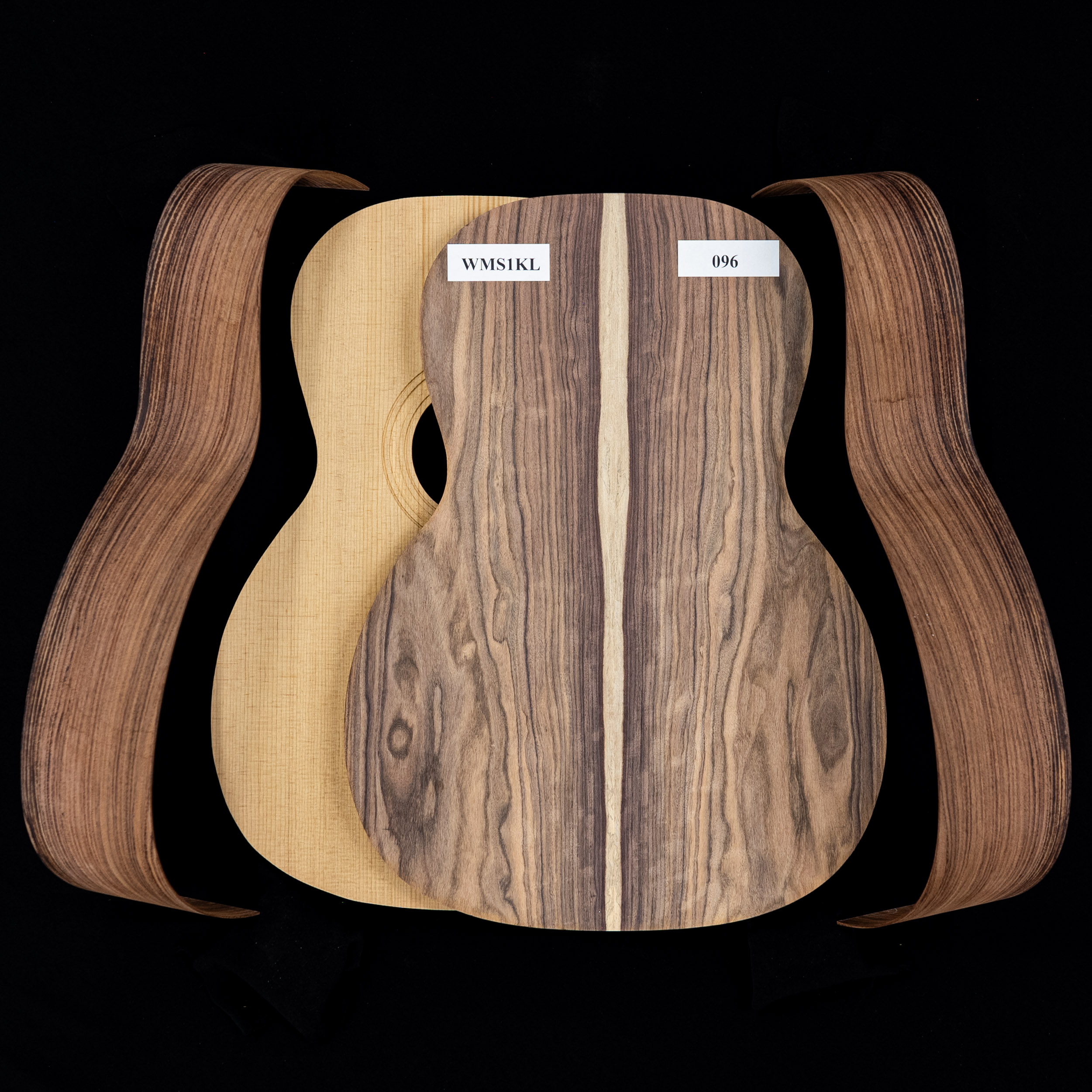 WoodStax Pau Ferro Triple-O Guitar Kit, Bolt-on Neck - 096 - StewMac