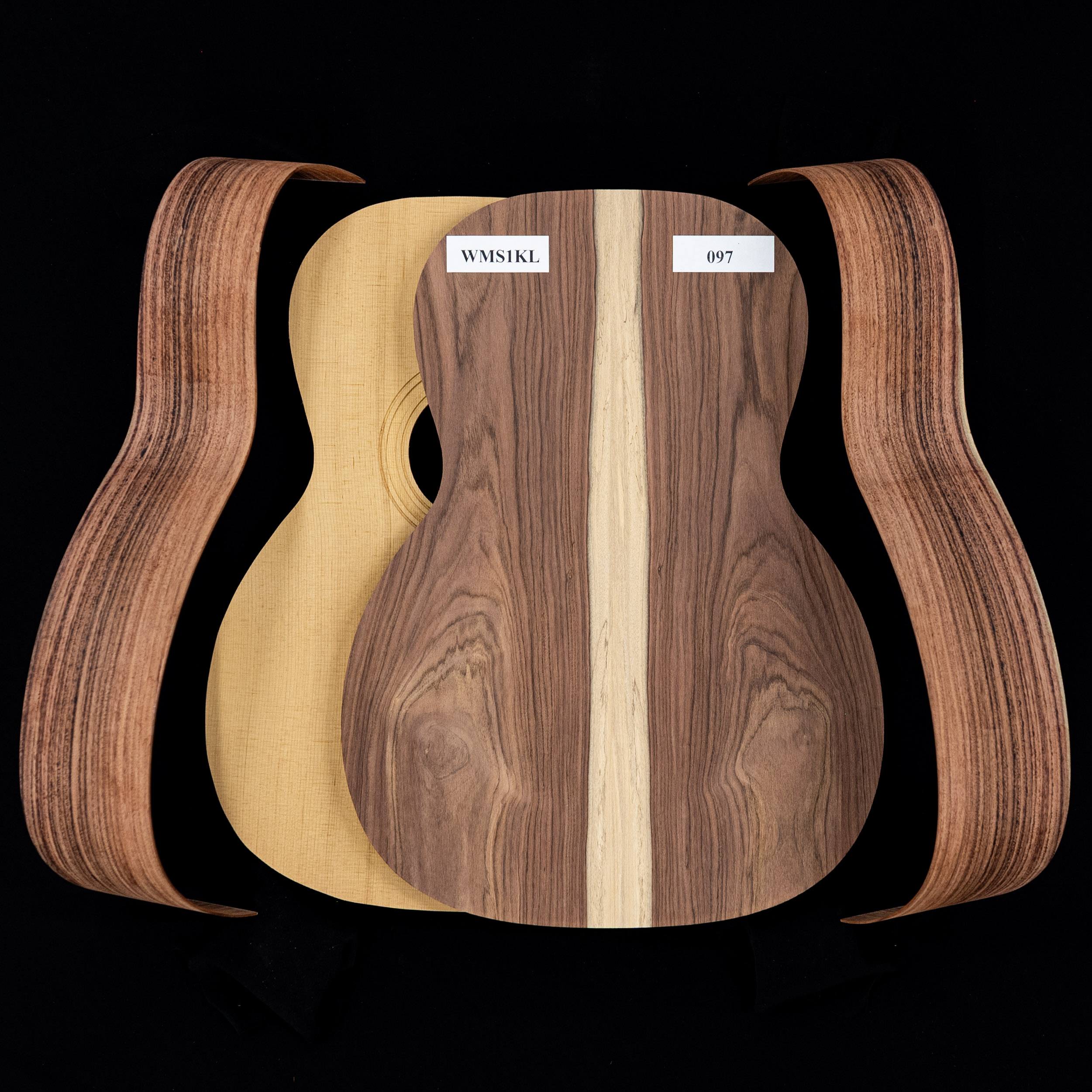 WoodStax Pau Ferro Triple-O Guitar Kit, Bolt-on Neck - 097 - StewMac