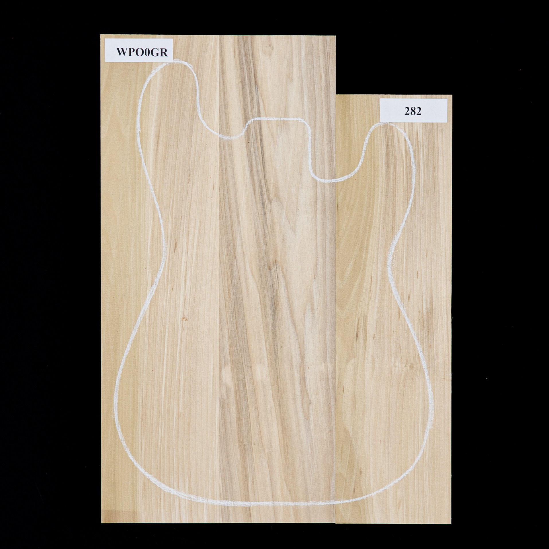 Poplar Body Blank, 3-Piece (10.1 lb) - 282 - StewMac