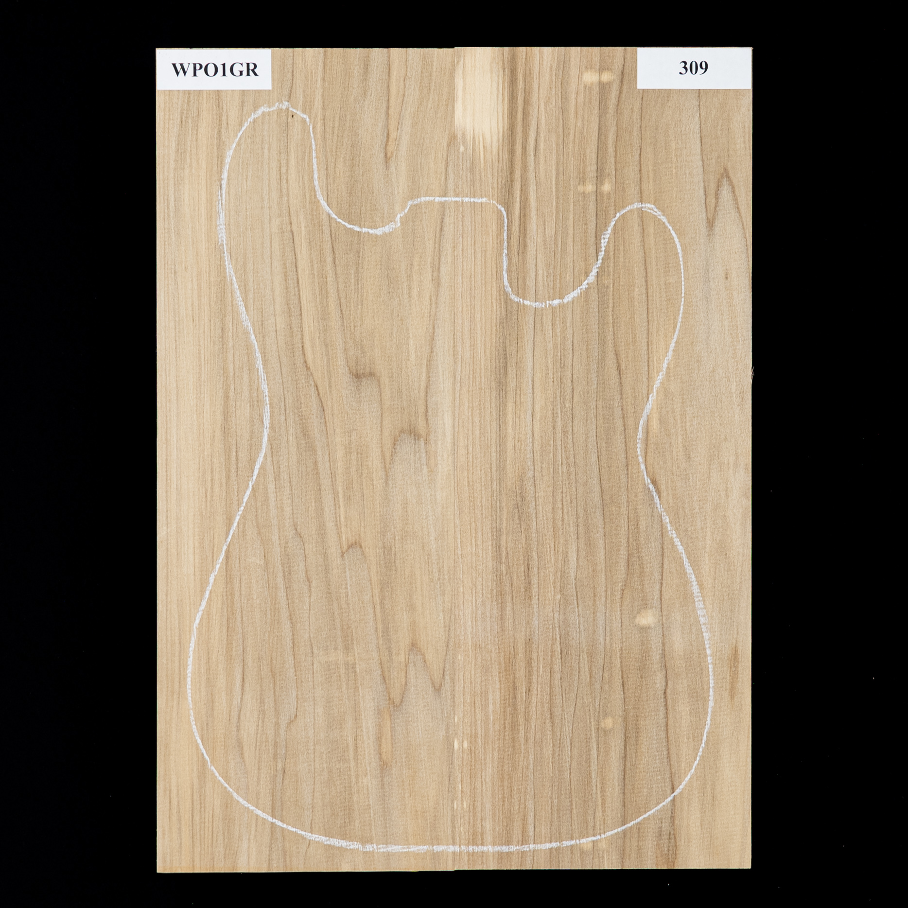 Poplar Body Blank, 2-Piece (10.5 lb) - 309 - StewMac