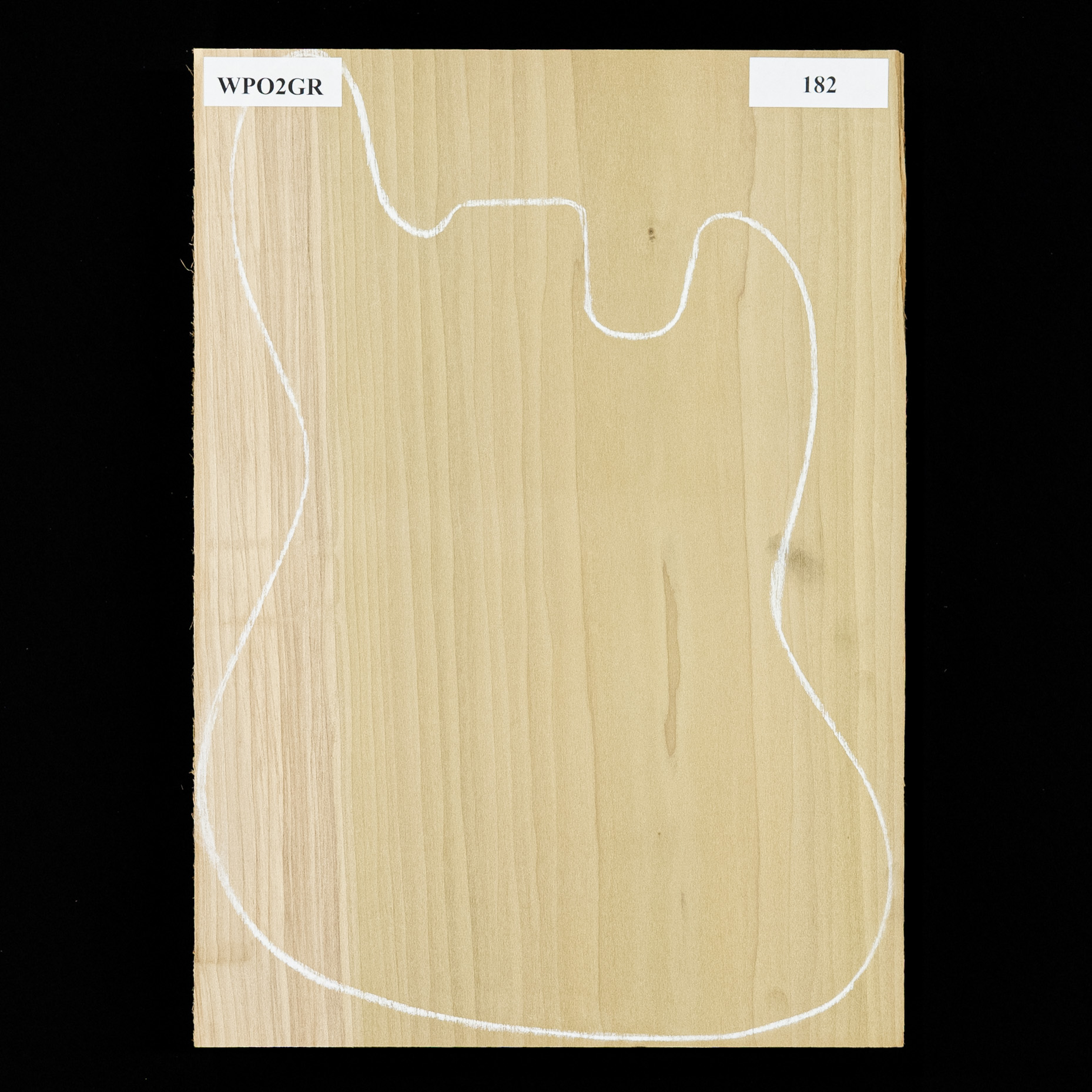 Poplar Body Blank, 1-Piece (10.2 lb) - 182 - StewMac Poplar Body Blank, 1-Piece (10.2 lb) - 182 - StewMac