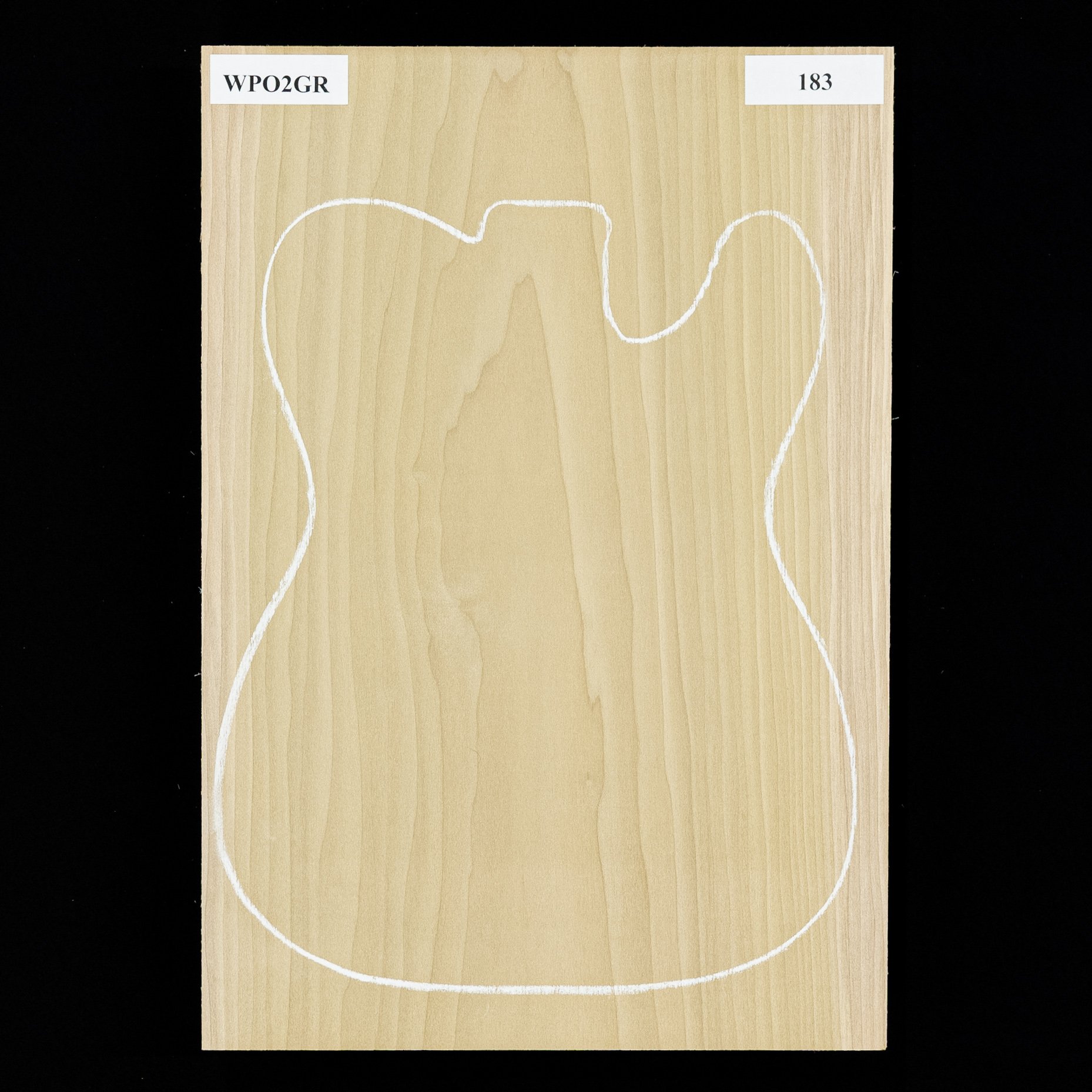 Poplar Body Blank, 1-Piece (10 lb) - 183 - StewMac