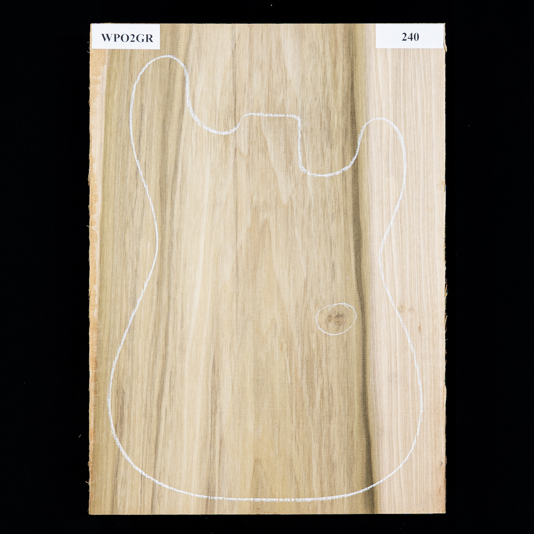 Poplar Body Blank, 1-Piece (9.5 lb) - 240 - StewMac