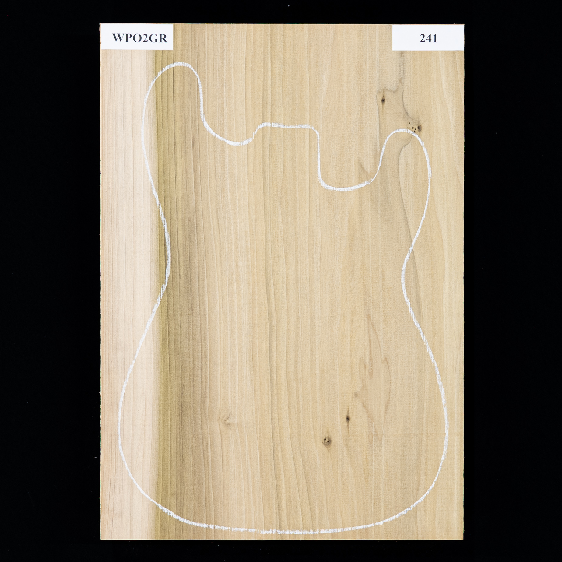 Poplar Body Blank, 1-Piece (10.4 lb) - 241 - StewMac