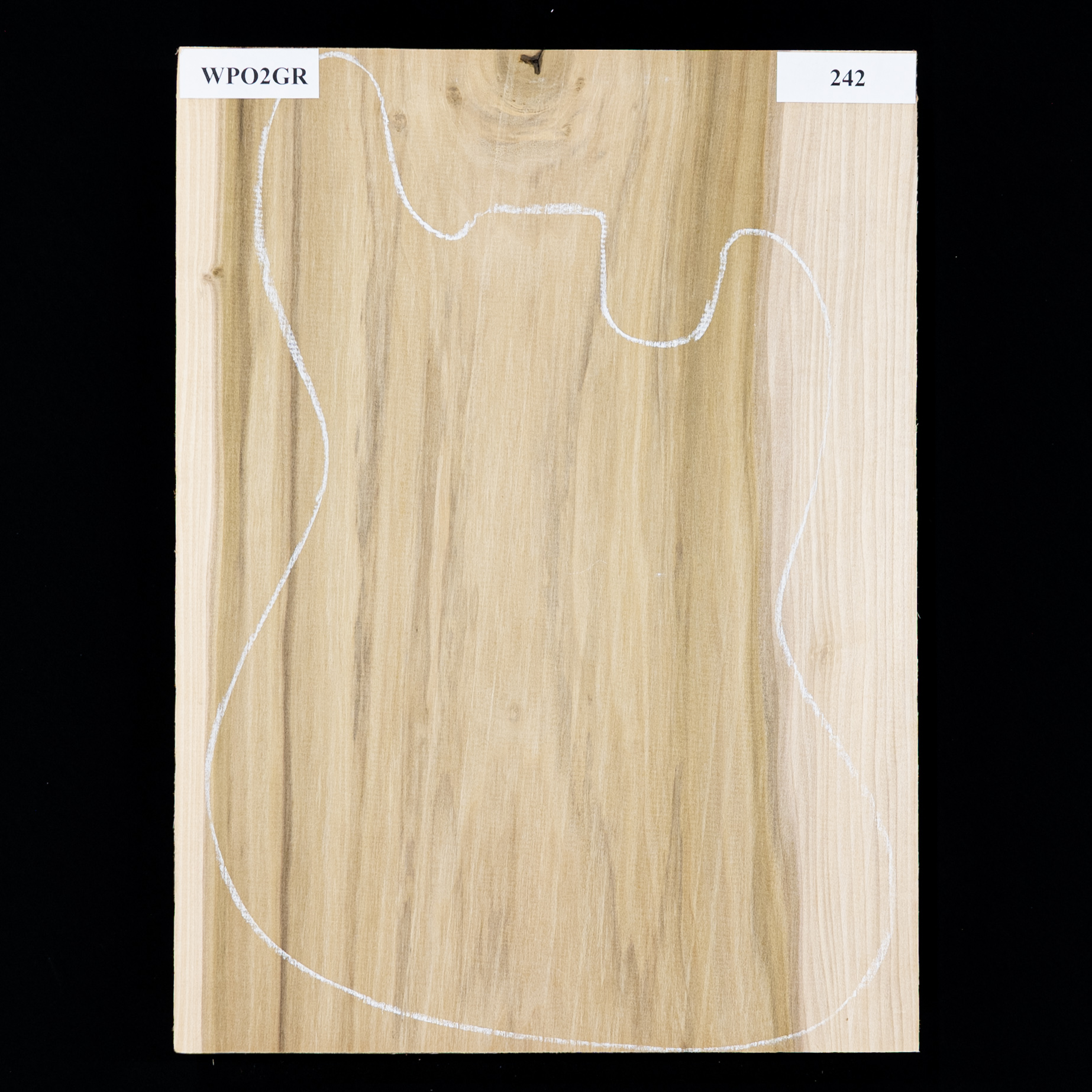 Poplar Body Blank, 1-Piece (9.1 lb) - 242 - StewMac