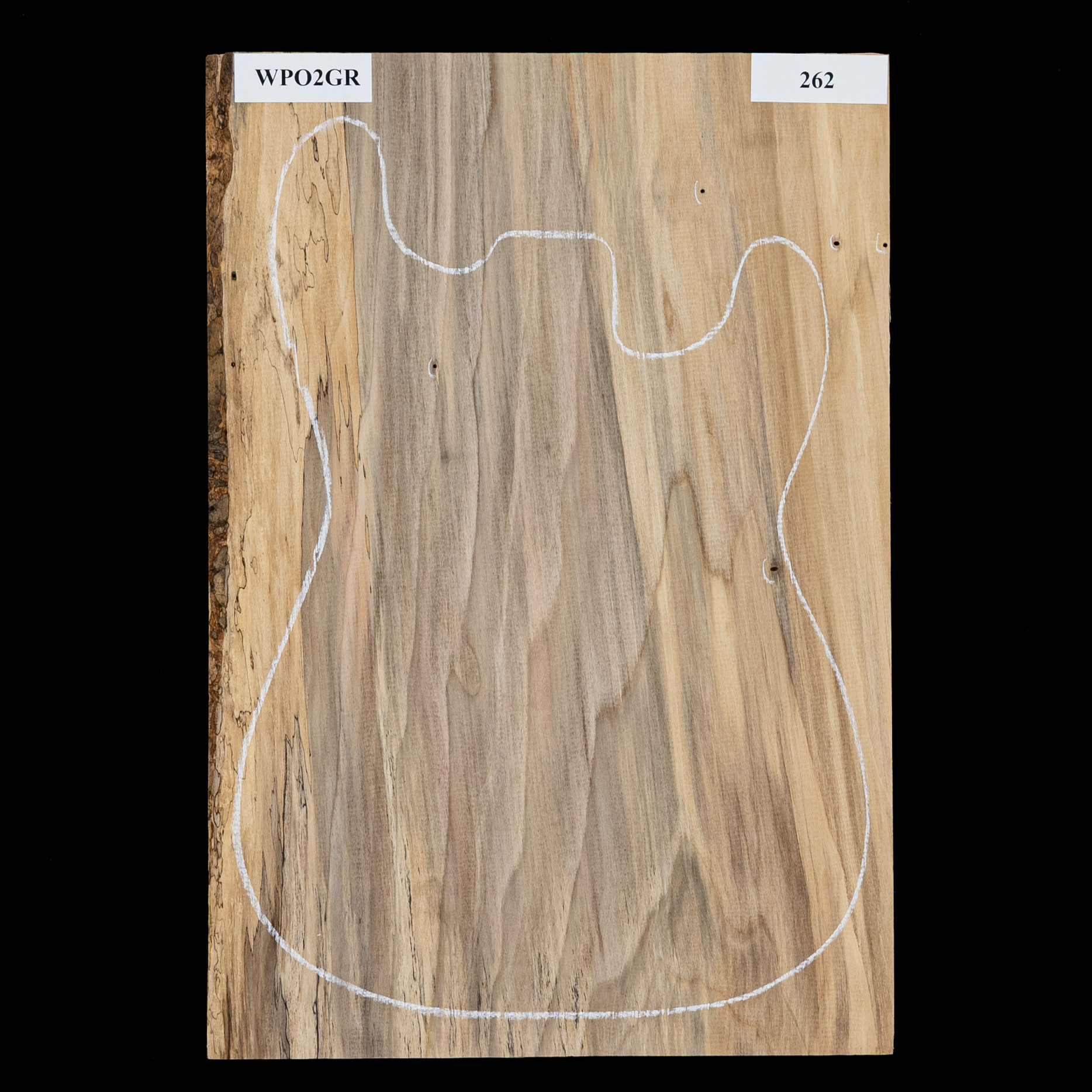 Poplar Body Blank, 1-Piece (9.8 lb) - 262 - StewMac