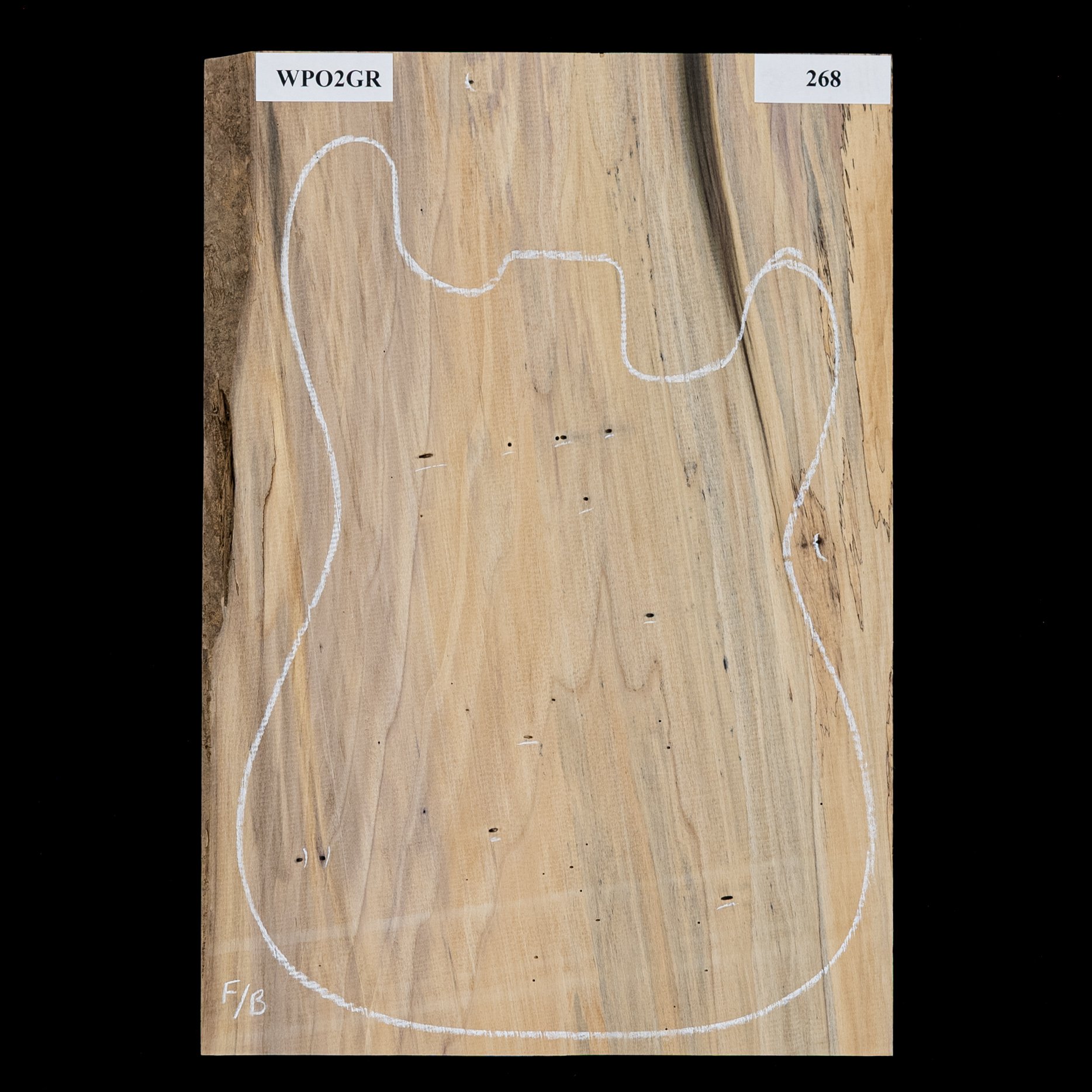 Poplar Body Blank, 1-Piece (9.8 lb) - 268 - StewMac
