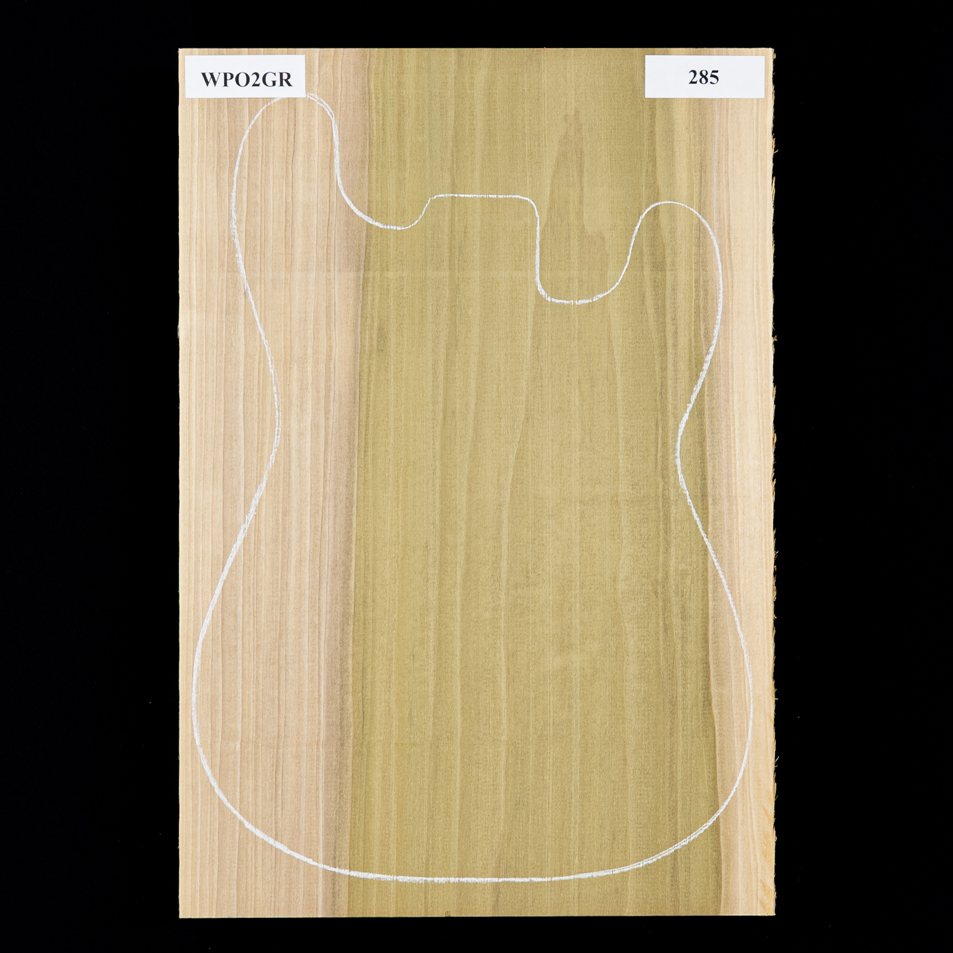 Poplar Body Blank, 1-Piece (11 lb) - 285 - StewMac