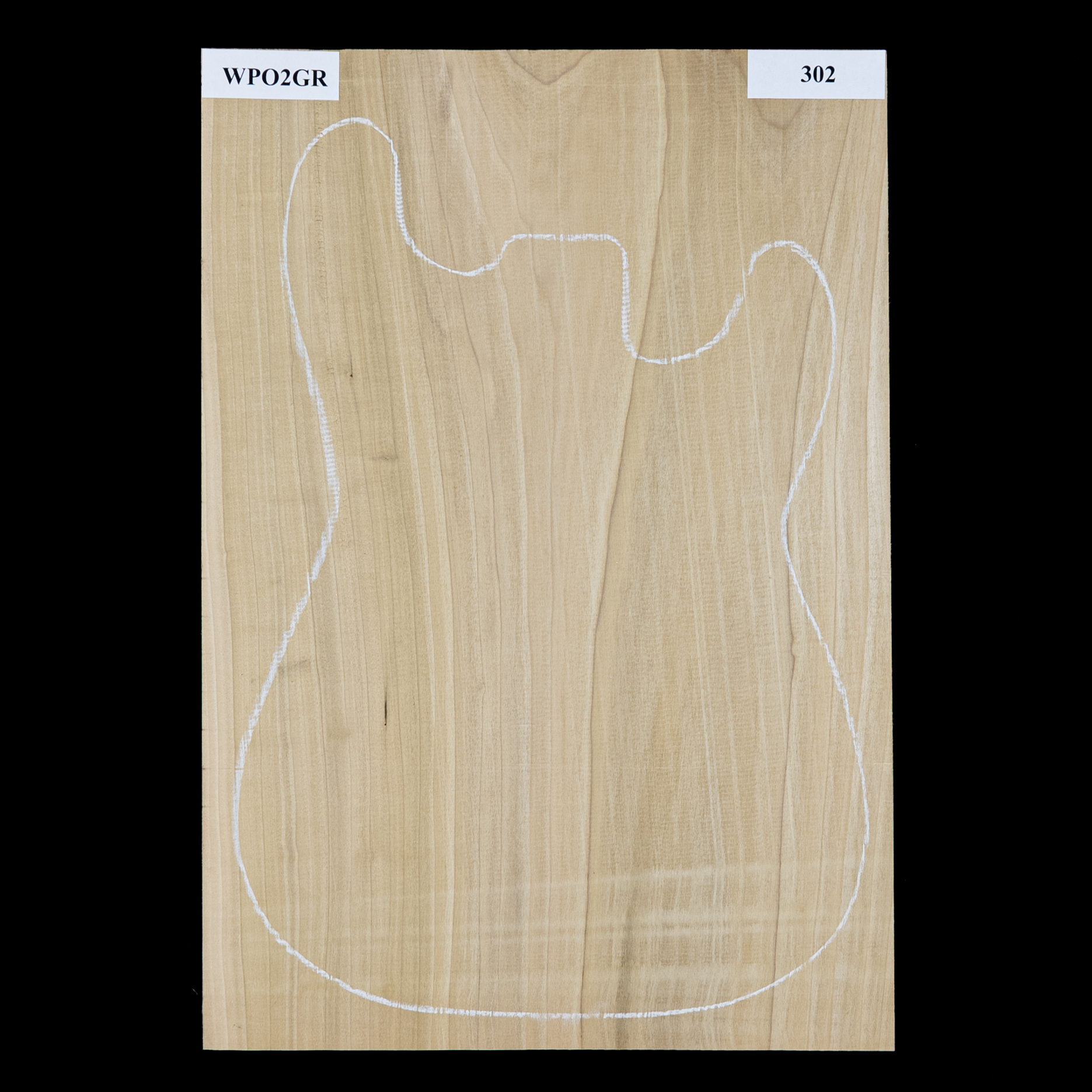 Poplar Body Blank, 1-Piece (9.9 lb) - 302 - StewMac