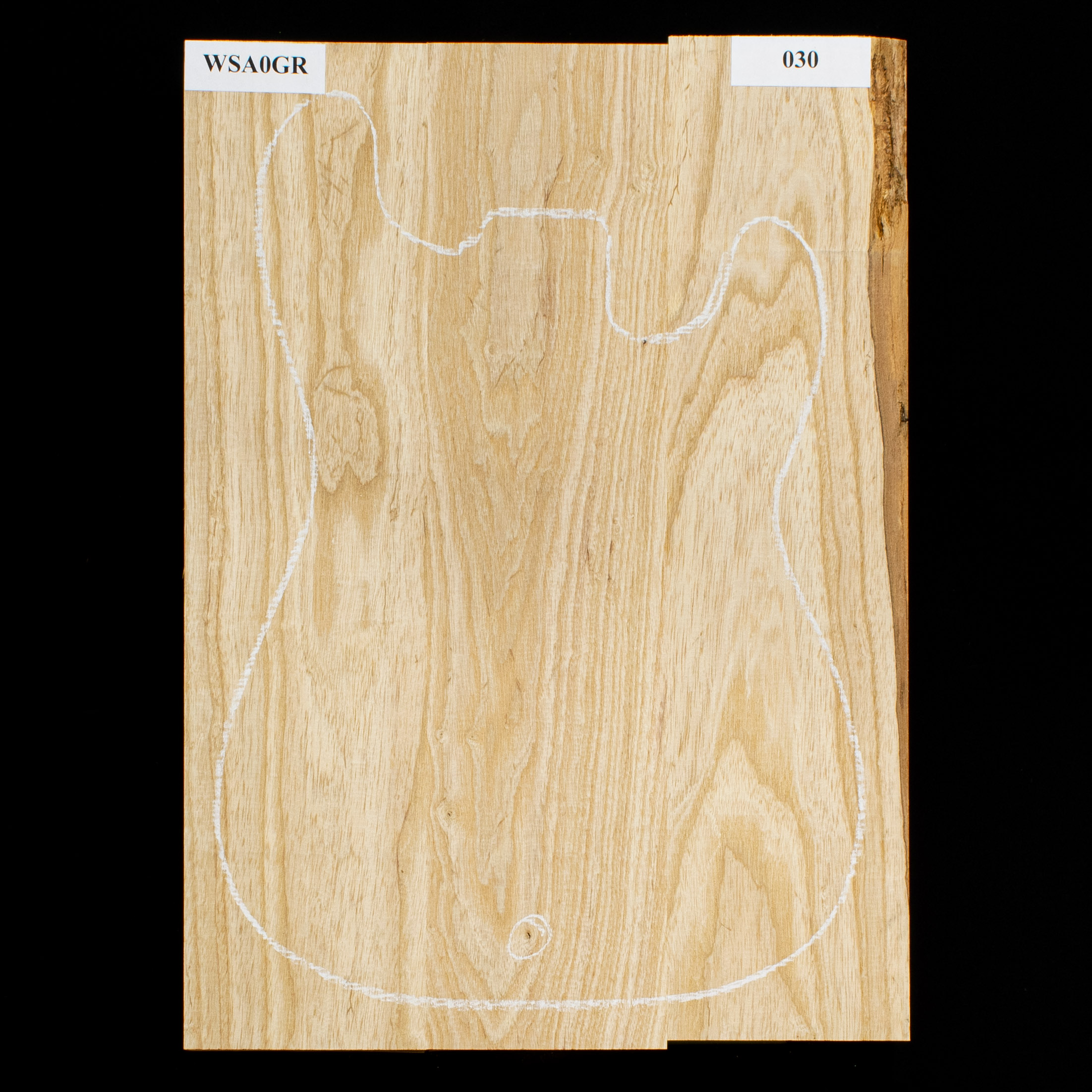 Swamp Ash Body Blank, 3-piece - 030 - StewMac