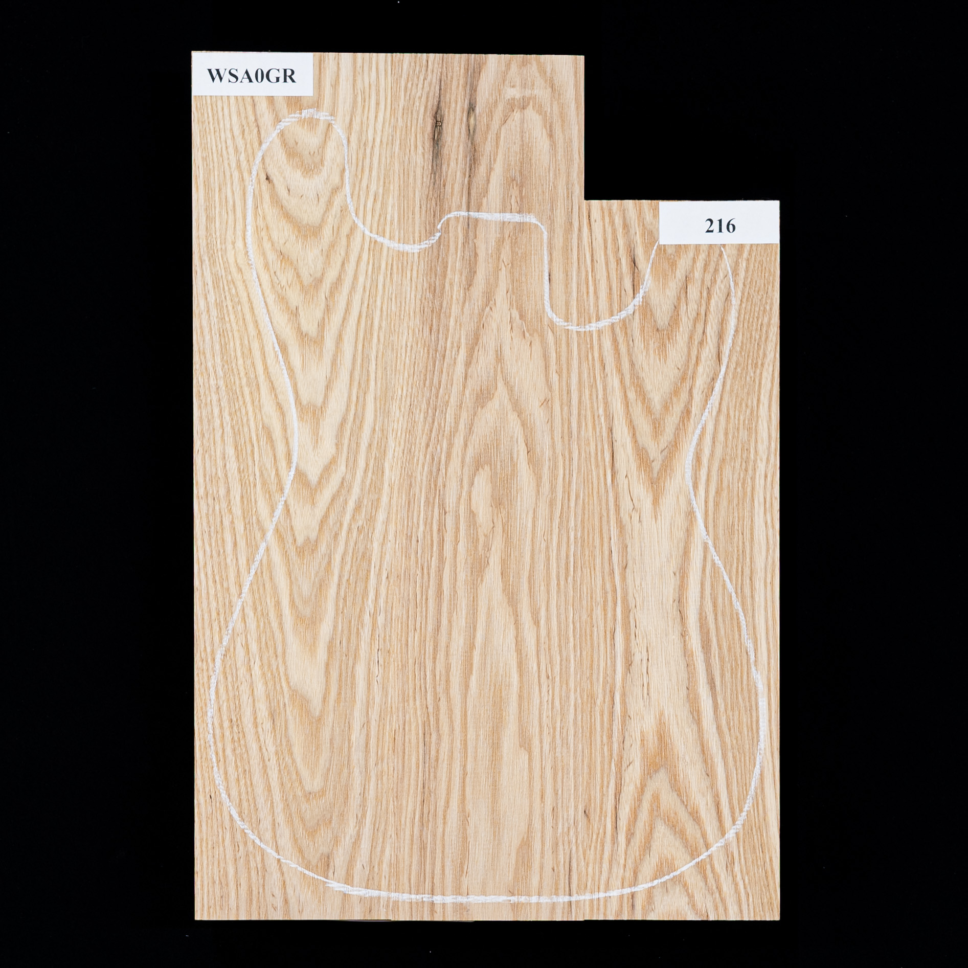 Swamp Ash Body Blank, 3-piece (10 lb) - 216 - StewMac